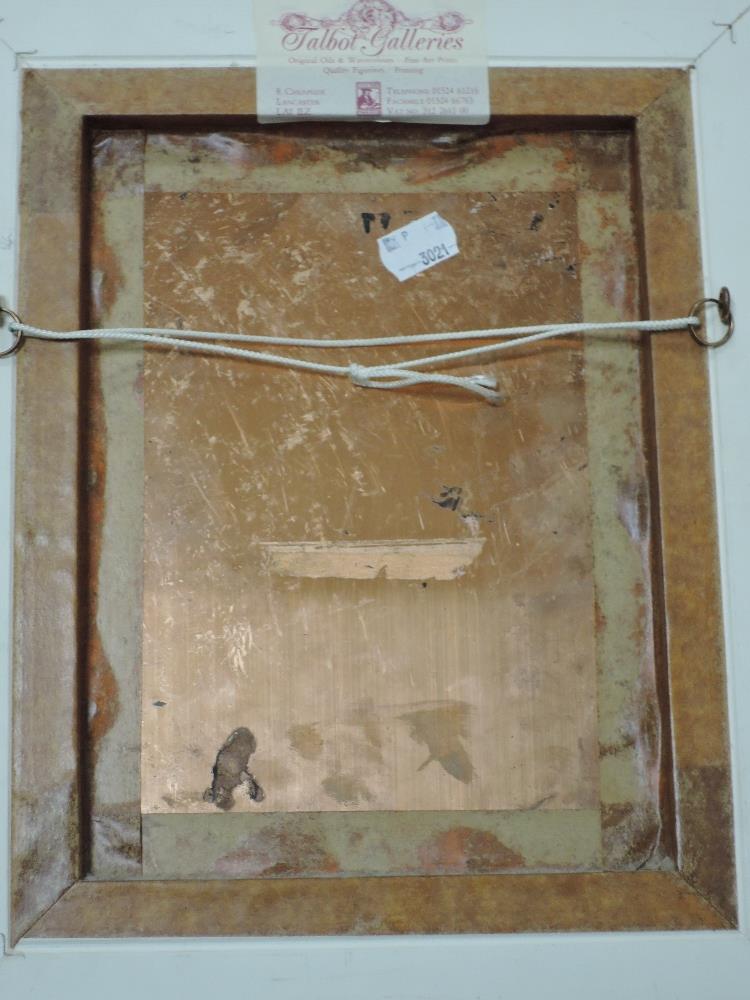 R Rosini, (20th century), an oil painting on copper, still life, signed ...