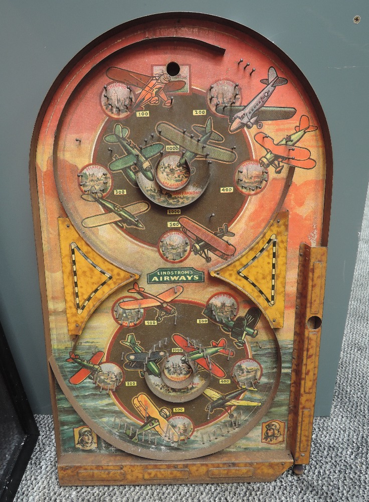 A Lindstrom's Airways Bagatelle Game, by Lindstrom Tool & Toy Co ...