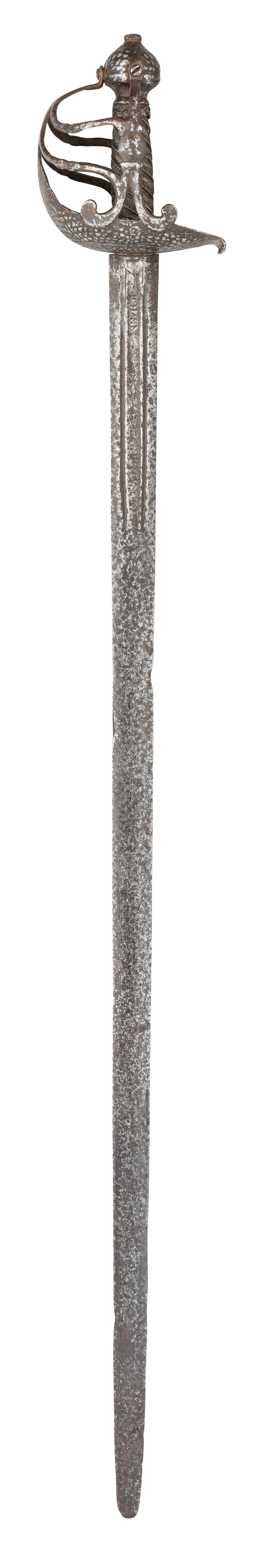 AN ENGLISH MORTUARY HILTED BROADSWORD, SECOND QUARTER OF THE 17TH ...