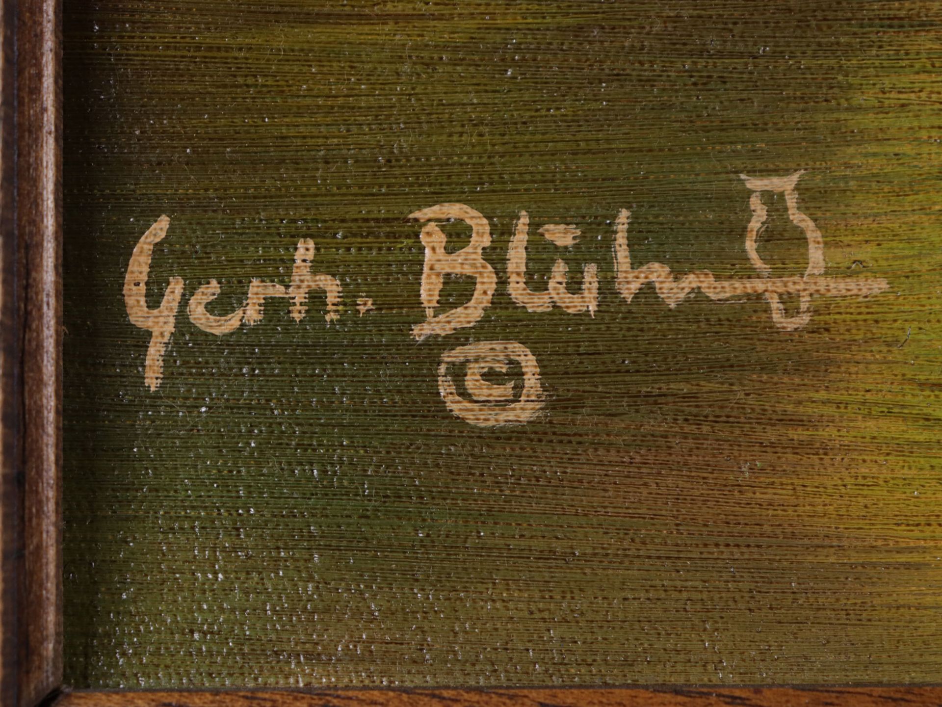 Bluhm, Gerhard 1927 - 2007, Tier- und Landschaftsmaler, "Fuchs", Öl/Lwd ...