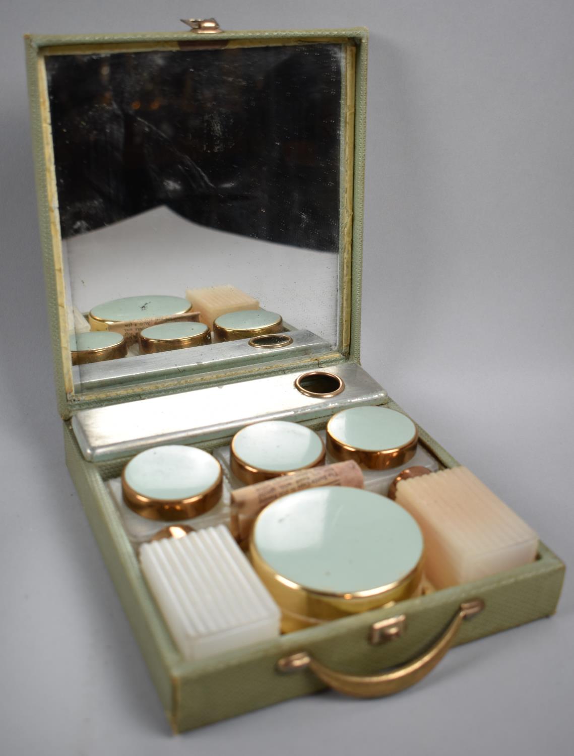 A Mid 20th Century Ladies Beauty Box by Sirram, 16.5cm Wide
