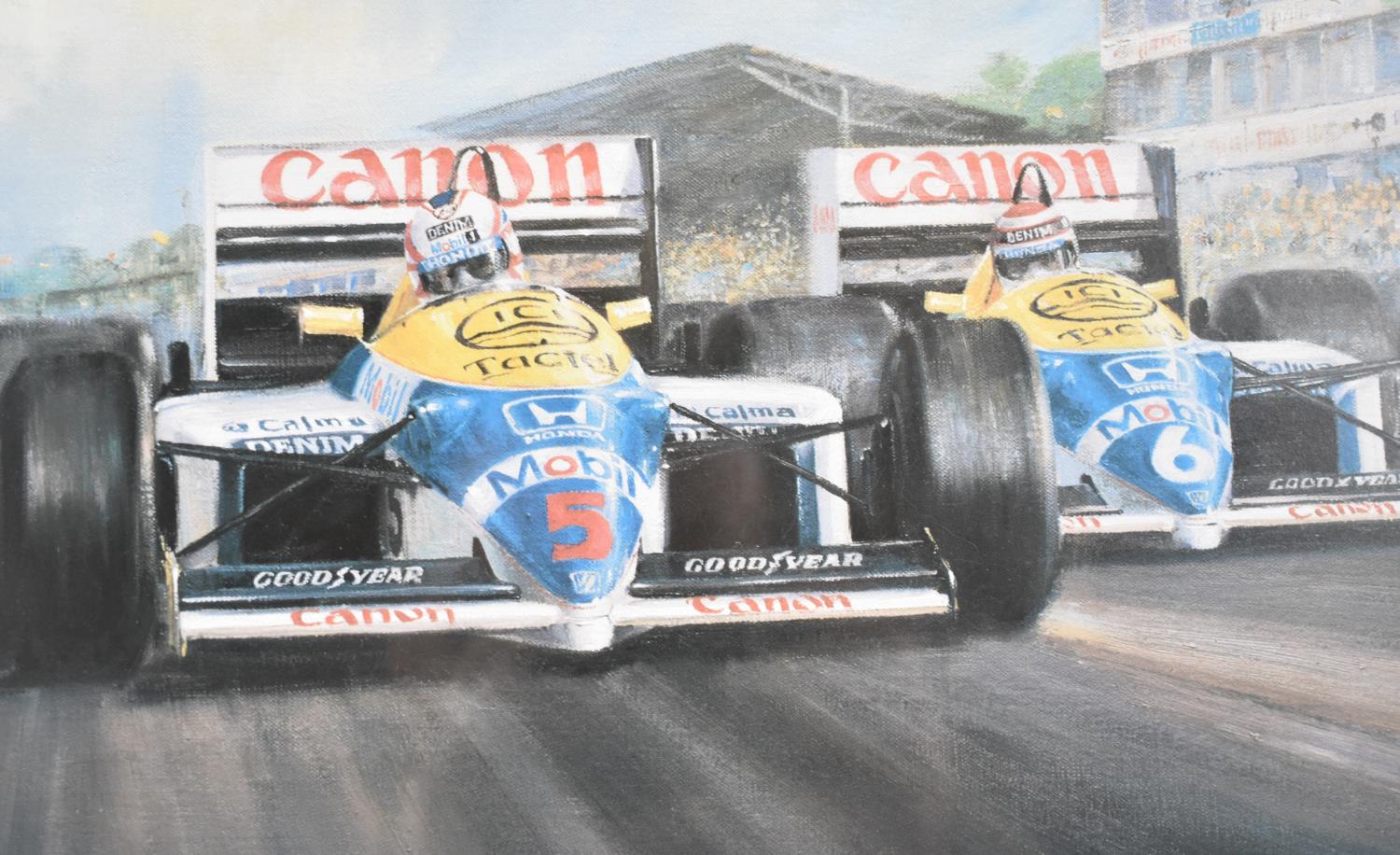 A Signed Alan Fearnley Motor Racing Print, "True Brit", No. 818/850 ...