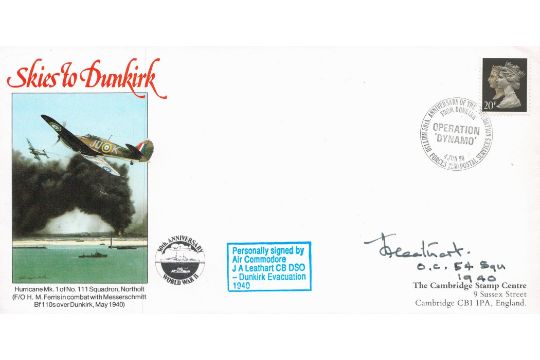 WW2 RAF Air Commodore J A Leathart CB DSO, OC 54 Squadron Dunkirk ...