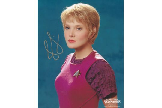 Star Trek Actor, Jennifer Lien signed 10x8 colour photograph pictured ...