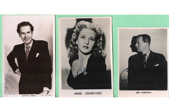 Anne Crawford, Griffith Jones, Eric Portman vintage signed 6x4 black ...