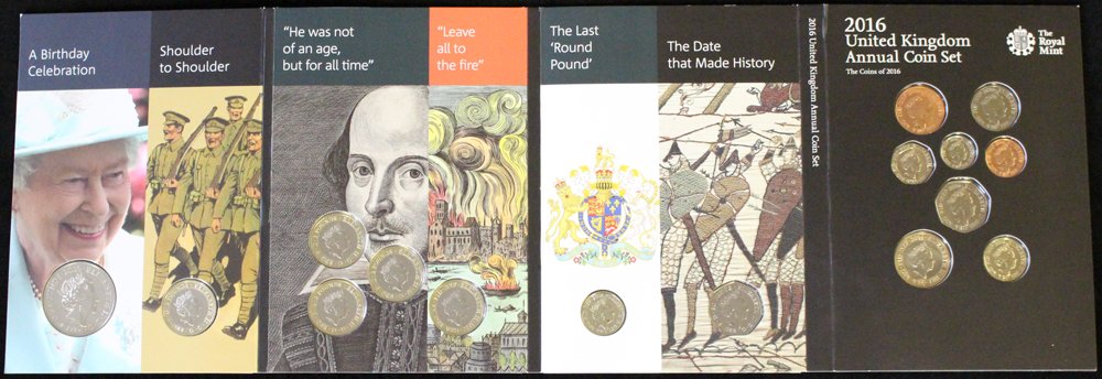 2016 Royal Mint Annual Coin set of 16 complete in original pack (no ...