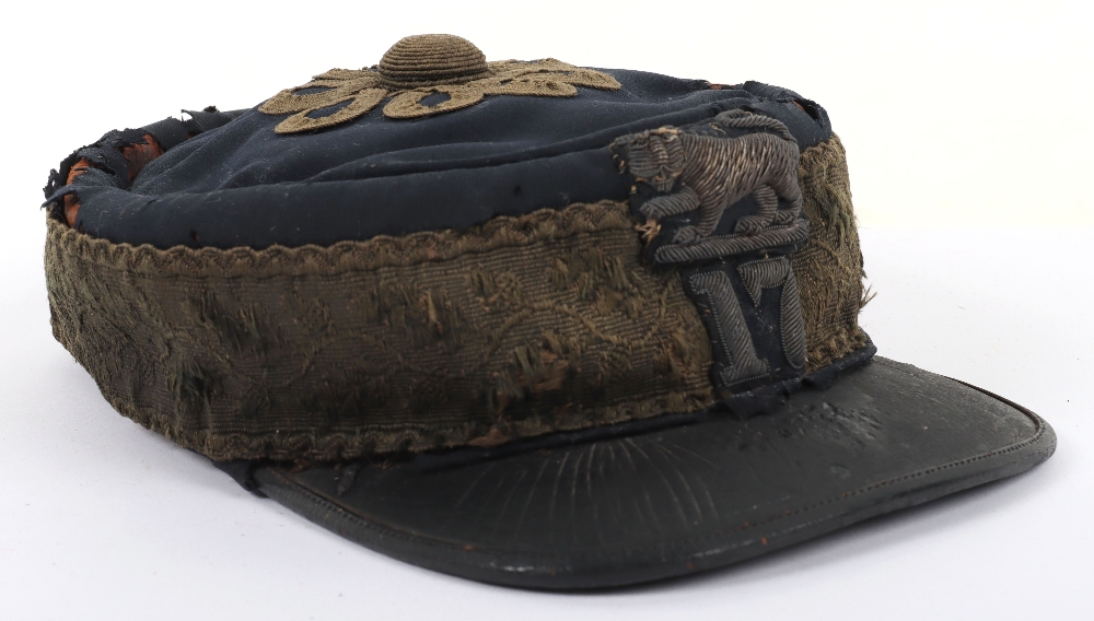 Victorian 17th (Leicestershire) Regiment of Foot Officers Forage Cap ...
