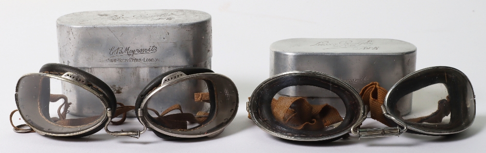2x Pairs of Aviators Luxor Goggles by E B Meyrowitz; One set No 5 ...