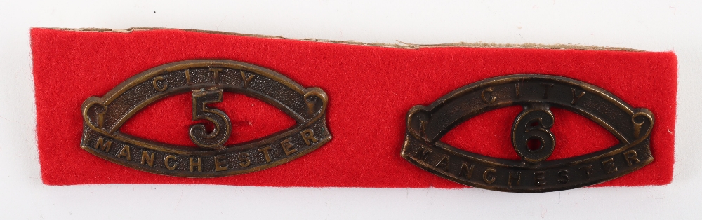 WW1 5th & 6th City (Pals) Battalions Manchester Regiment Shoulder ...