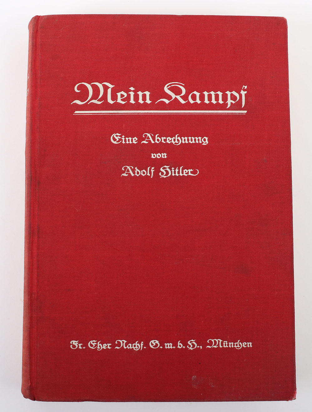 Rare 1926 1st Edition of Adolf Hitler Mein Kampf, the hardback red ...