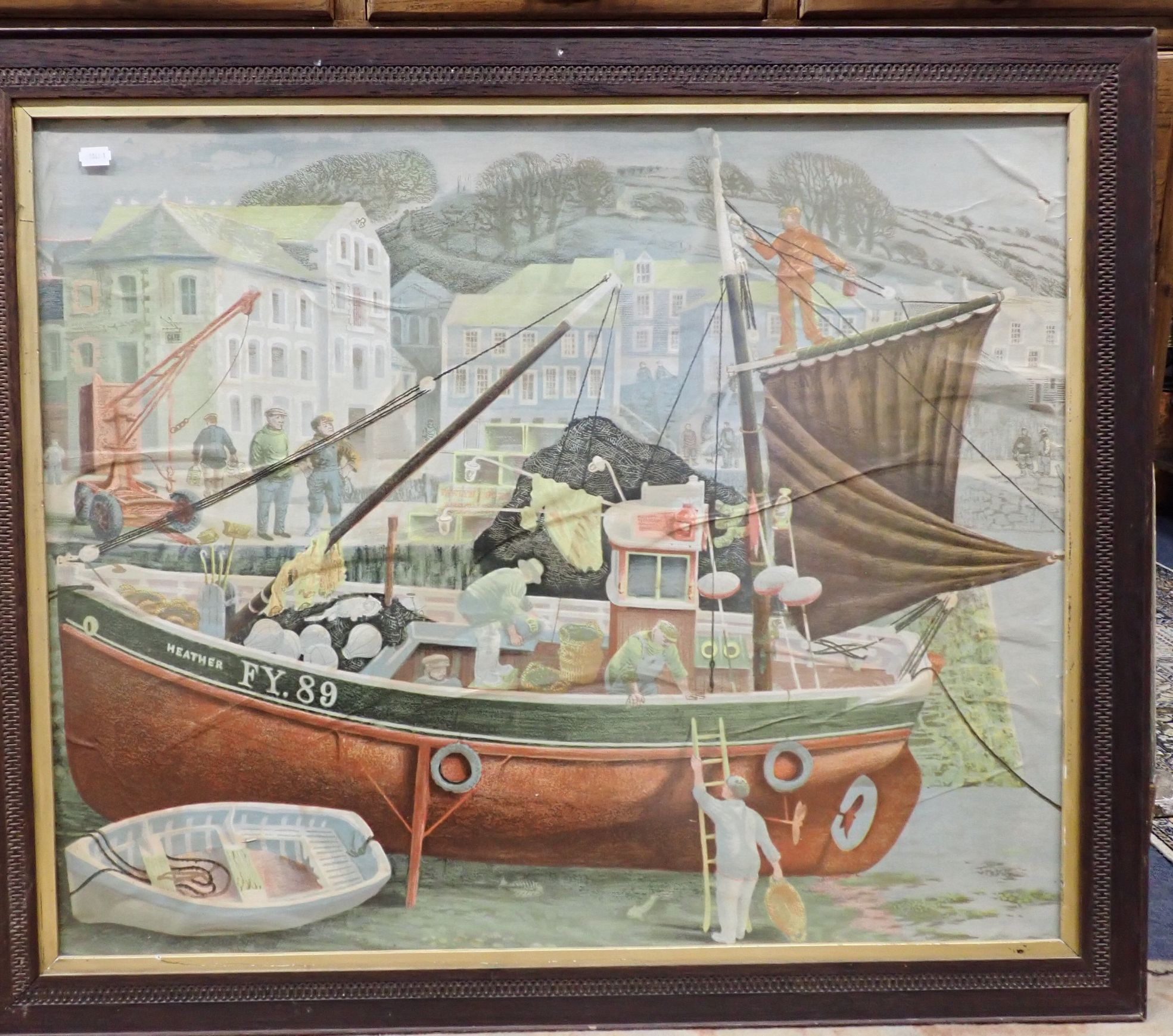DAVID GENTLEMAN, THE CORNISH PILCHARD BOAT From a series of prints by ...