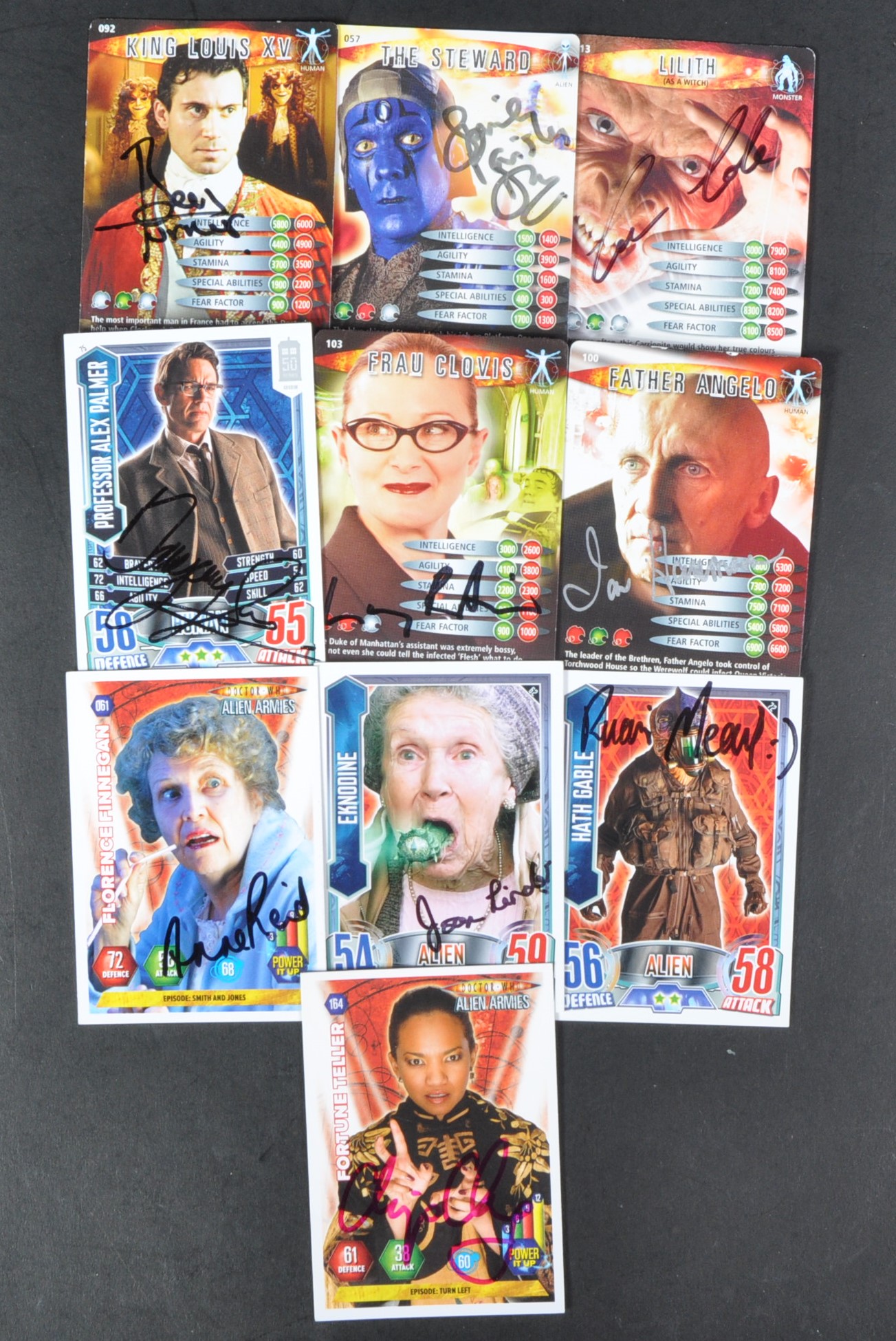 Doctor Who - Series 2-7 - collection of x10 autographed official Dr Who ...