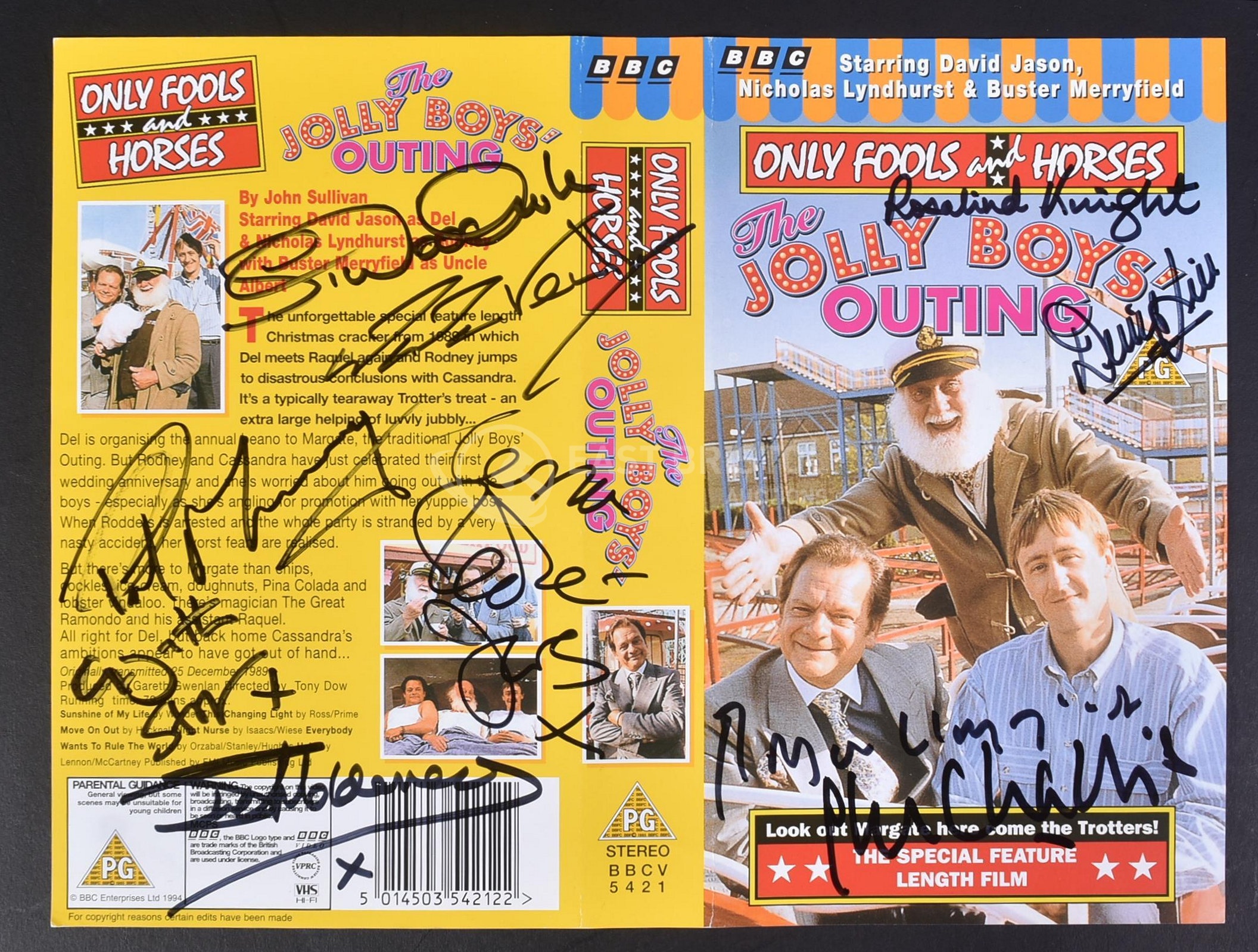 ONLY FOOLS & HORSES - JOLLY BOYS' OUTING (1989) - SIGNED VHS COVER ...