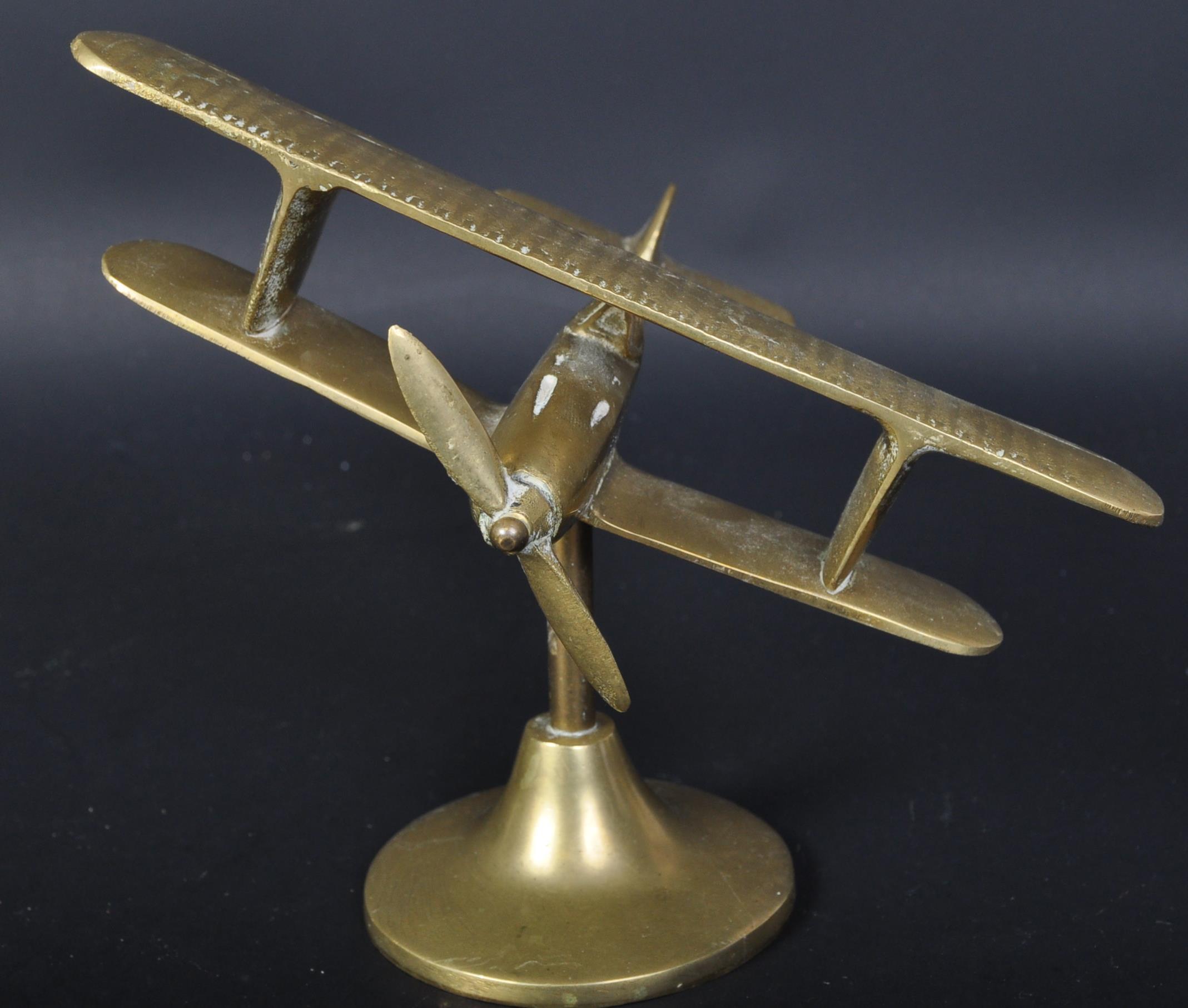 20TH CENTURY WW1 STYLE BRASS TRENCH ART SPITFIRE - auctions & price archive