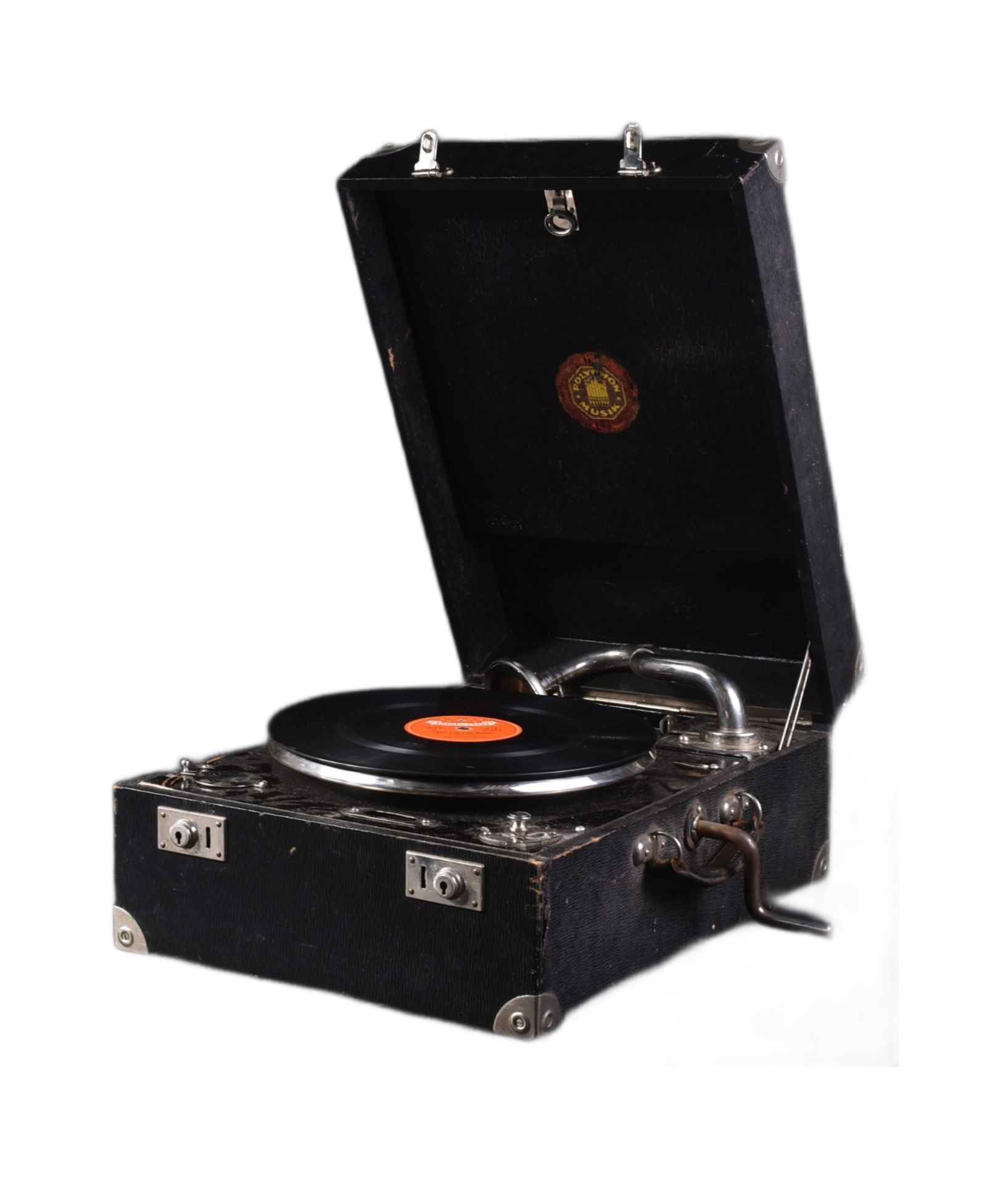 A WWII Second World War Third Reich Nazi German Gramophone with x2 LP ...