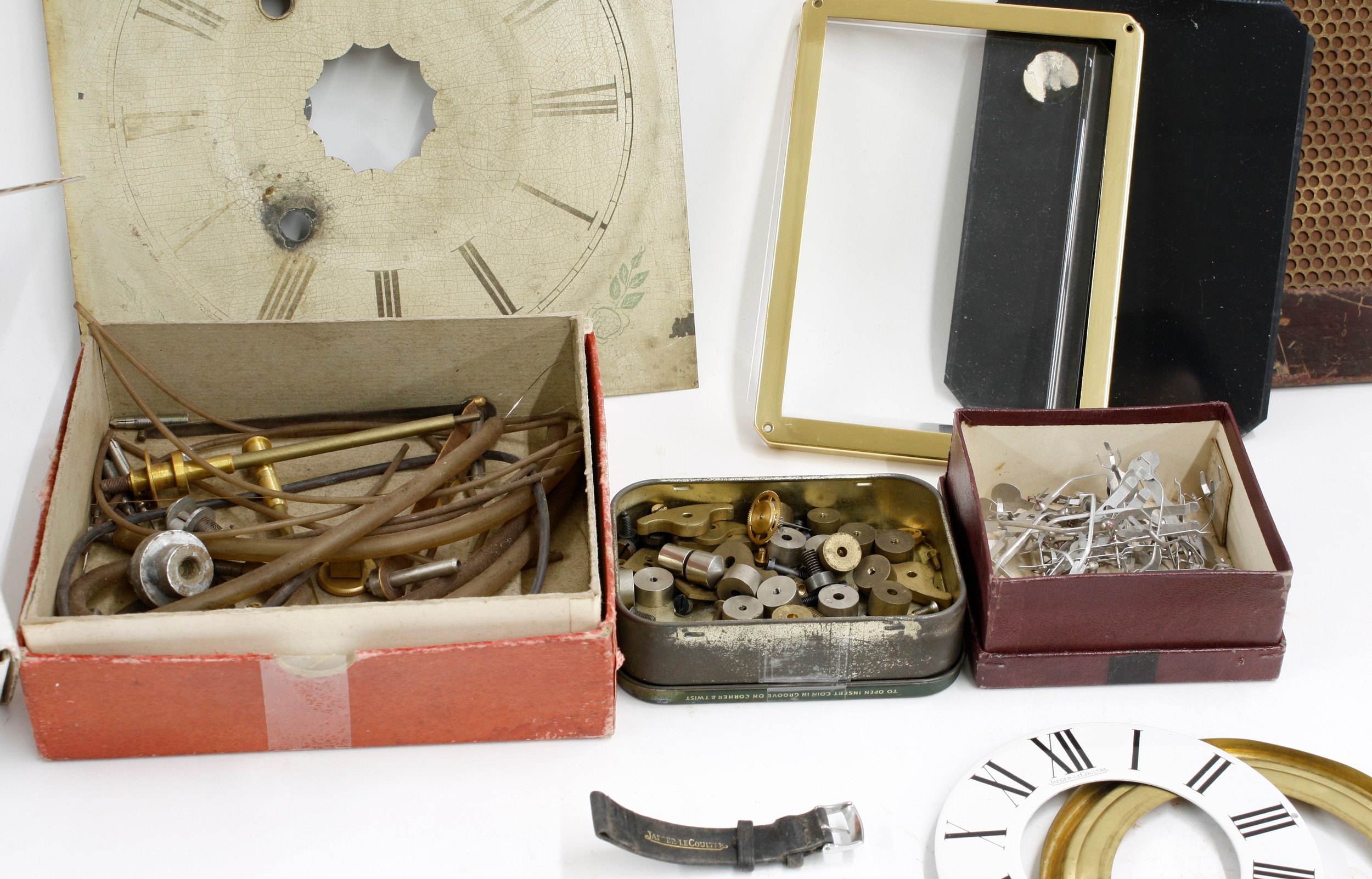Interesting collection of Atmos clock spares and parts including, dials ...