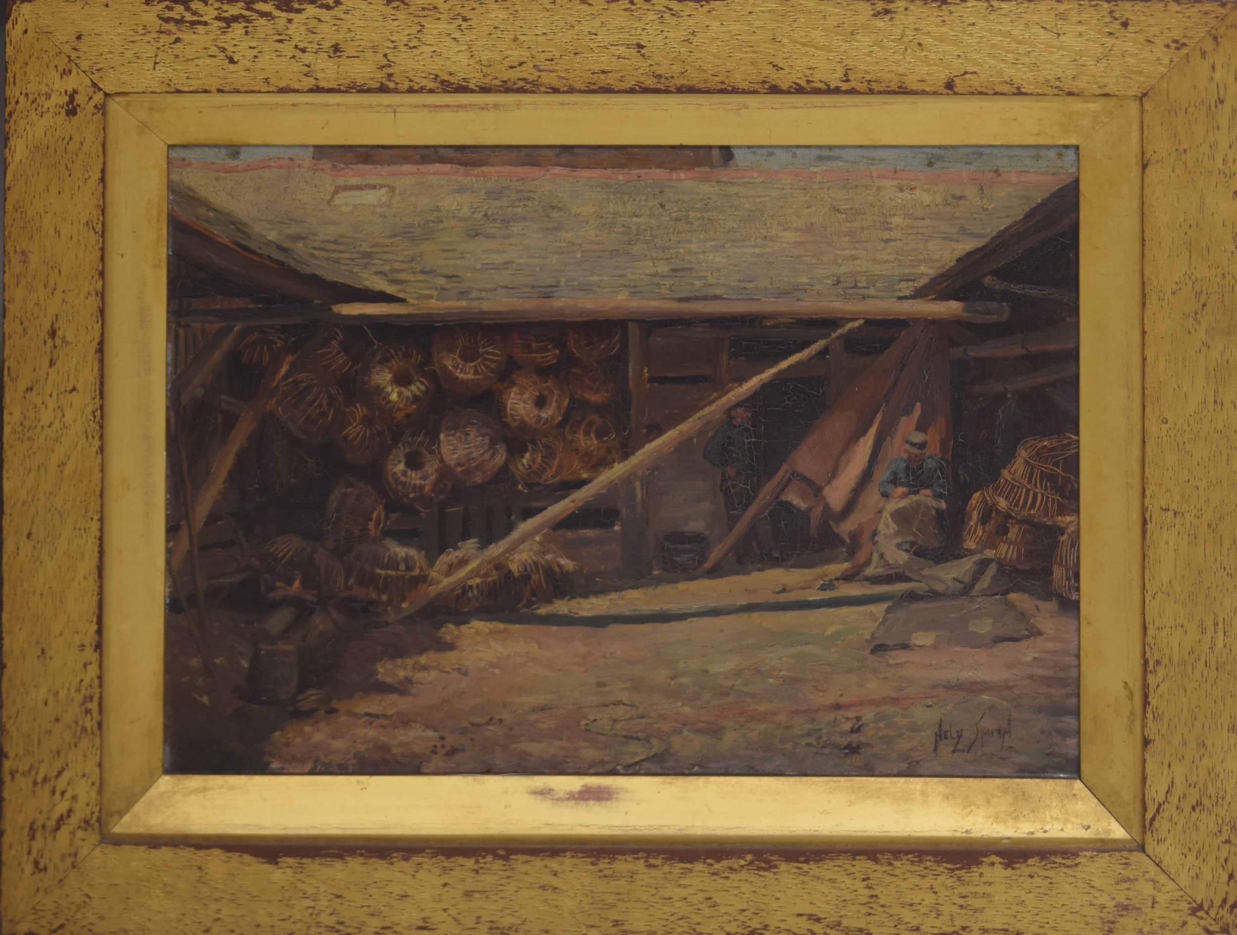 Augustus Morton Hely-Smith RBA (1862-1941) - 'Fisherman's Stores ...