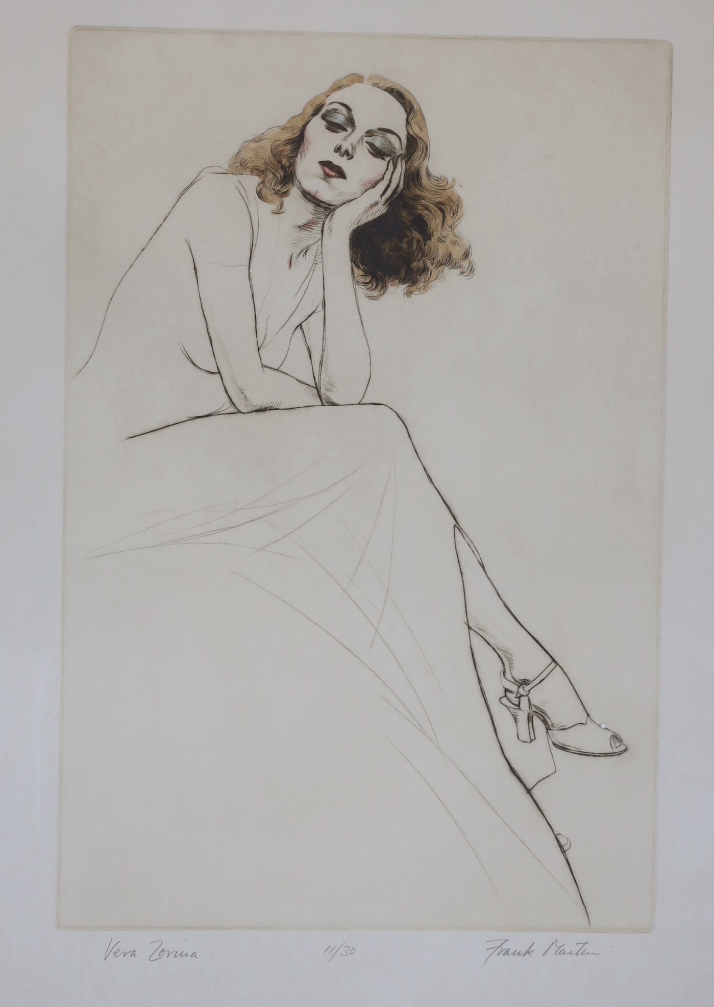 Frank Martin (1921-2005), five limited edition prints, Portraits of ...