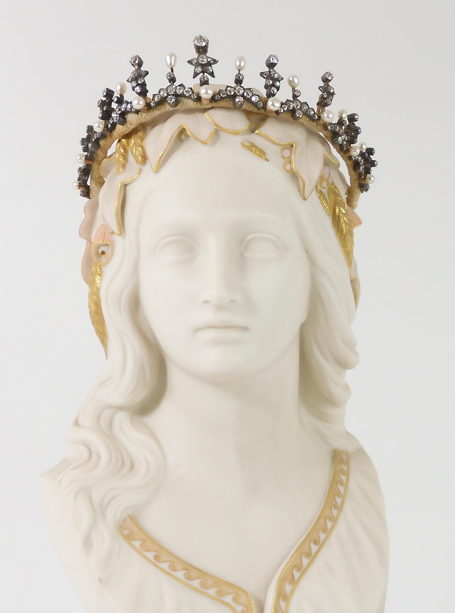 A GARRARD & CO PEARL AND DIAMOND TIARA the ultimate in metamorphic ...