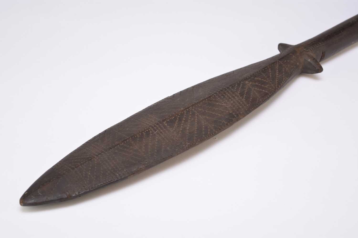 A Polynesian Oceanic tribal art Samoan war club, late 19th century ...