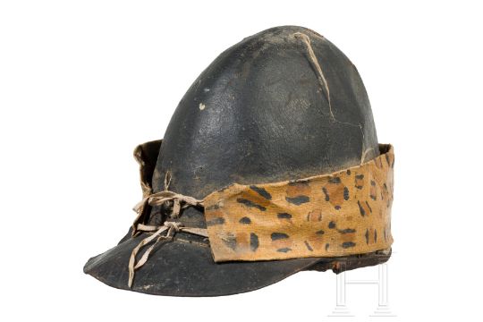 Kaskett M 1791 für Füsiliere Steifer, schwarz lackierter Filzkorpus mit ...