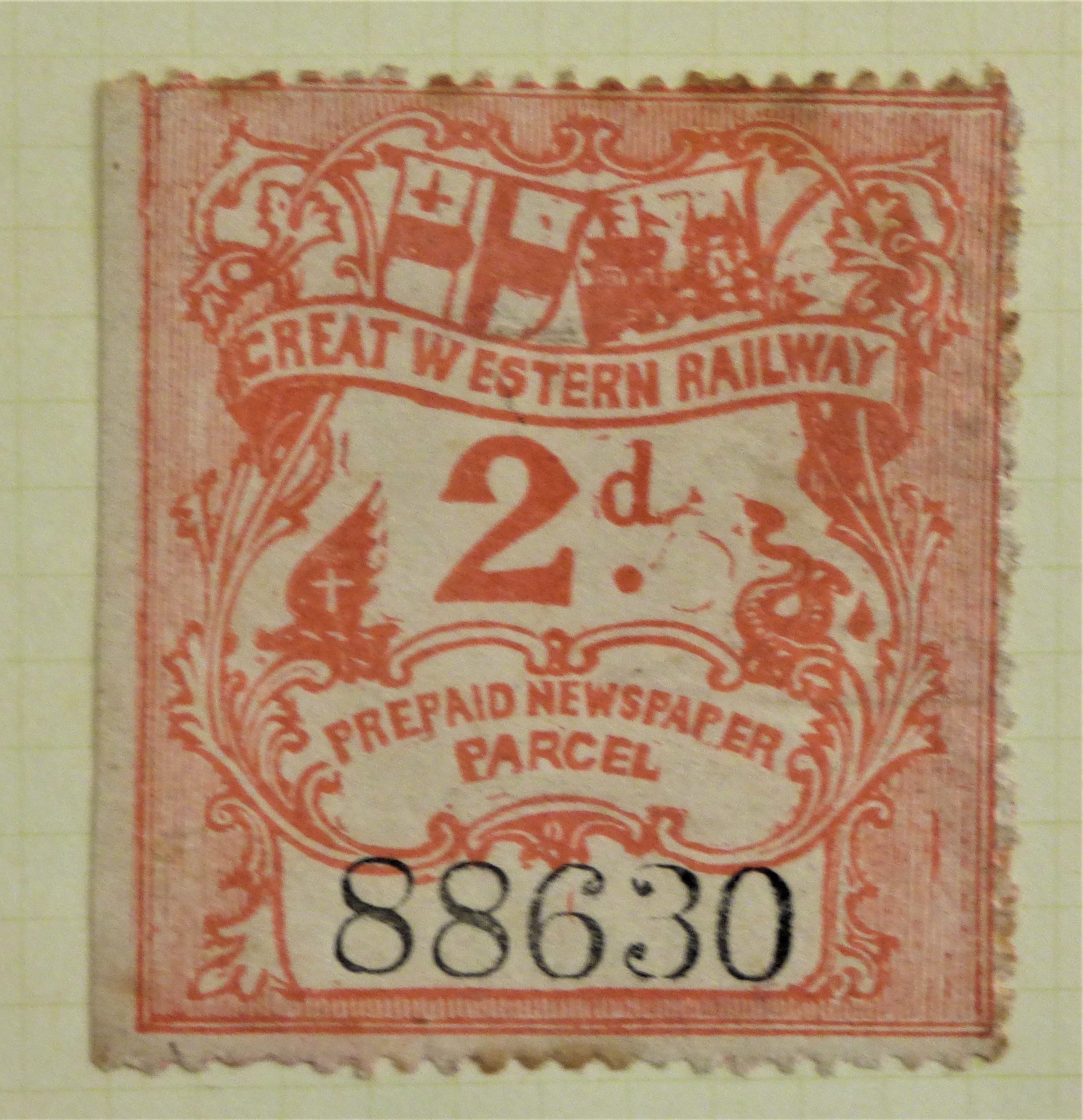 Railway Newspaper stamps - A range of nine stamps with LSWR, LNER ...
