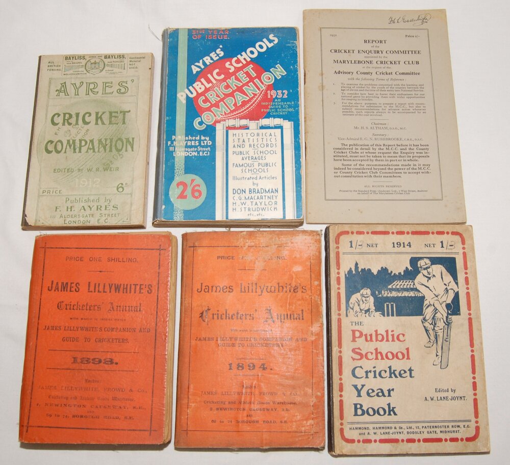Cricket annuals 1898-1932. 'James Lillywhite's Cricketers' Annual' 1898 ...