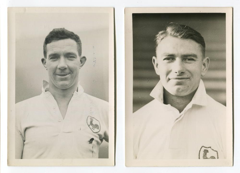 Leslie Roy Miller. Tottenham Hotspur 1936-1939 and Thomas Meads ...