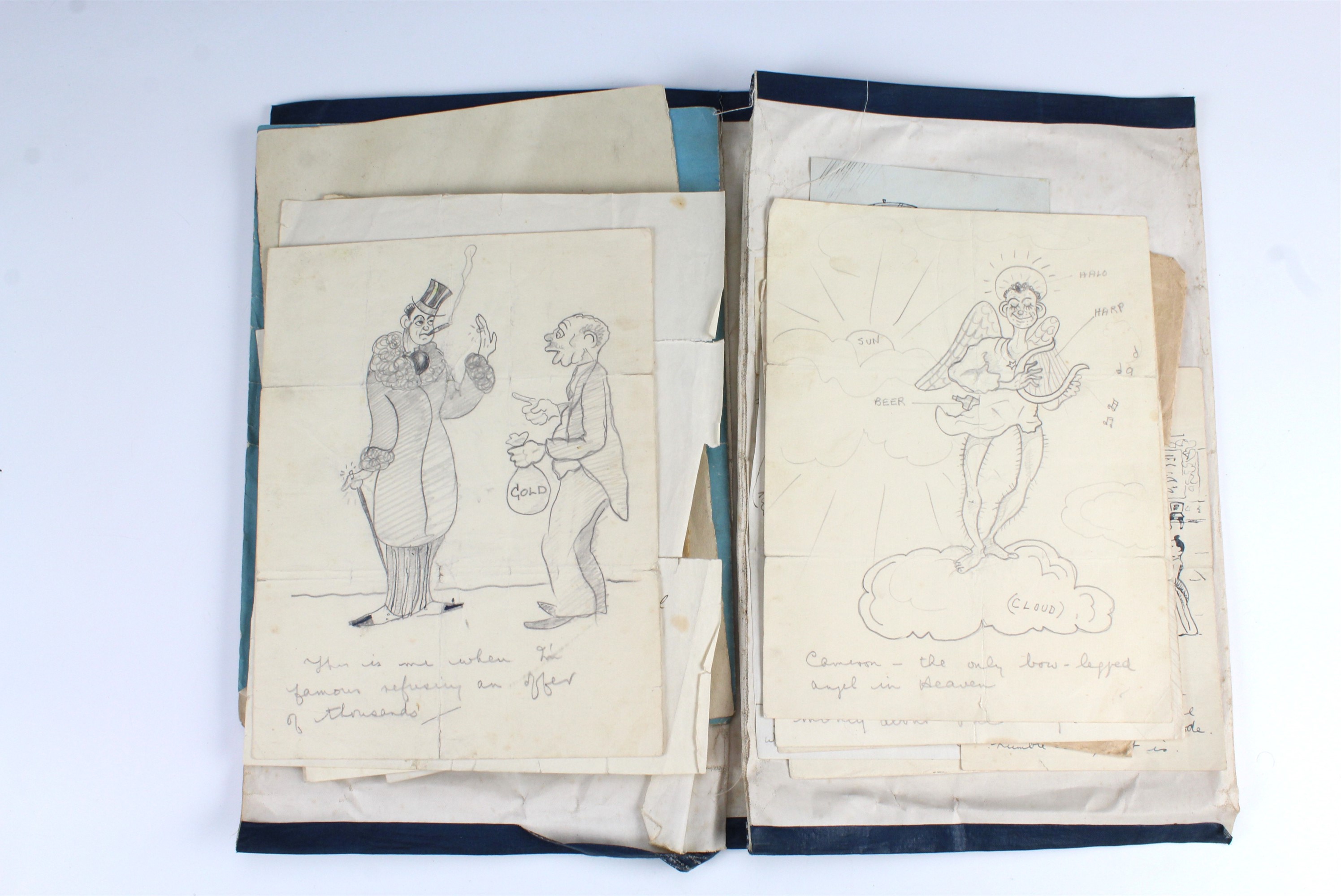 A collection of illustrated private correspondence from Cecil Cameron ...