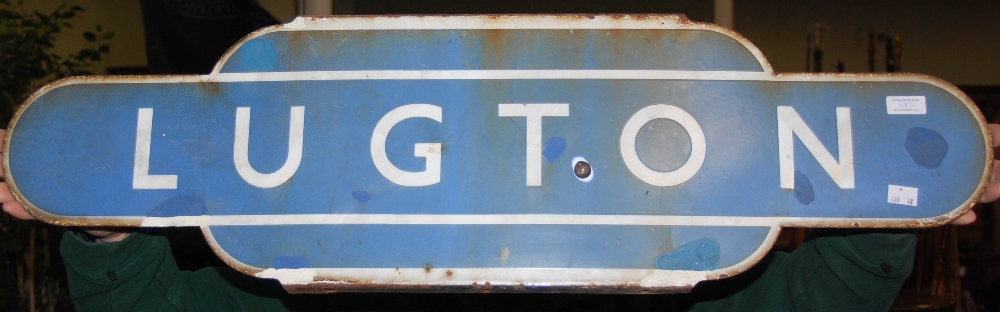 RAILWAYANA - A BRITISH RAILWAYS SCOTTISH REGION ENAMEL TOTEM SIGN ...
