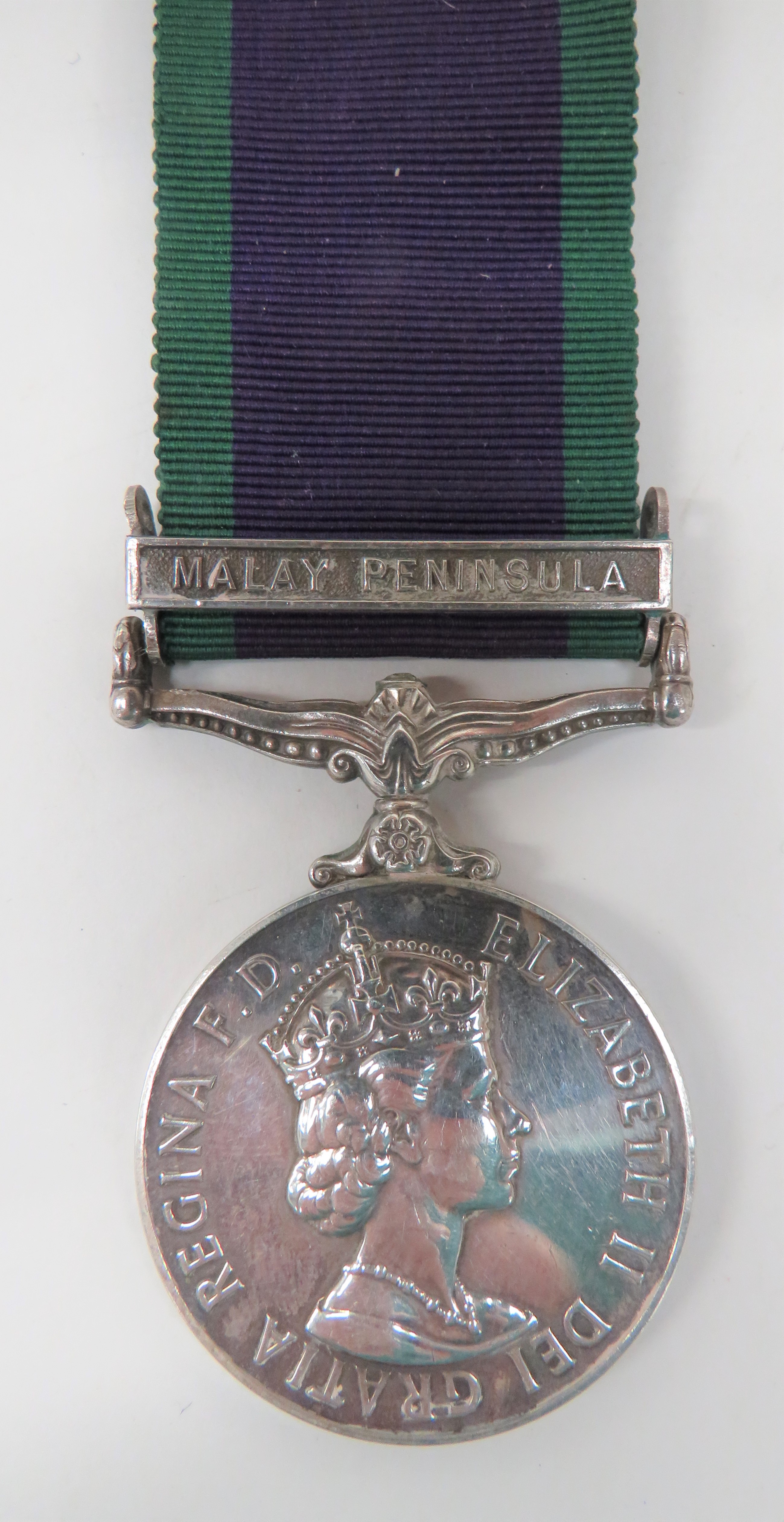RAF Campaign Service Medal clasp MALAY PENINSULA. Awarded to L1936497 ...