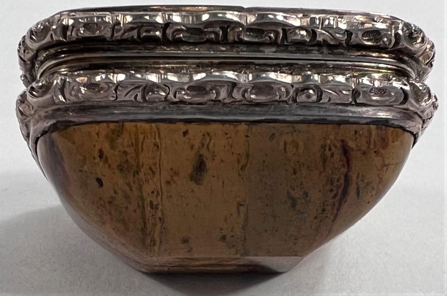 An 18th century JACOBITE Scottish silver gilt vinaigrette inset ...