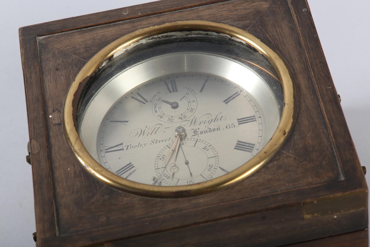 A VICTORIAN TWO DAY MARINE CHRONOMETER BY WILLIAM WRIGHT, Tooley Street ...
