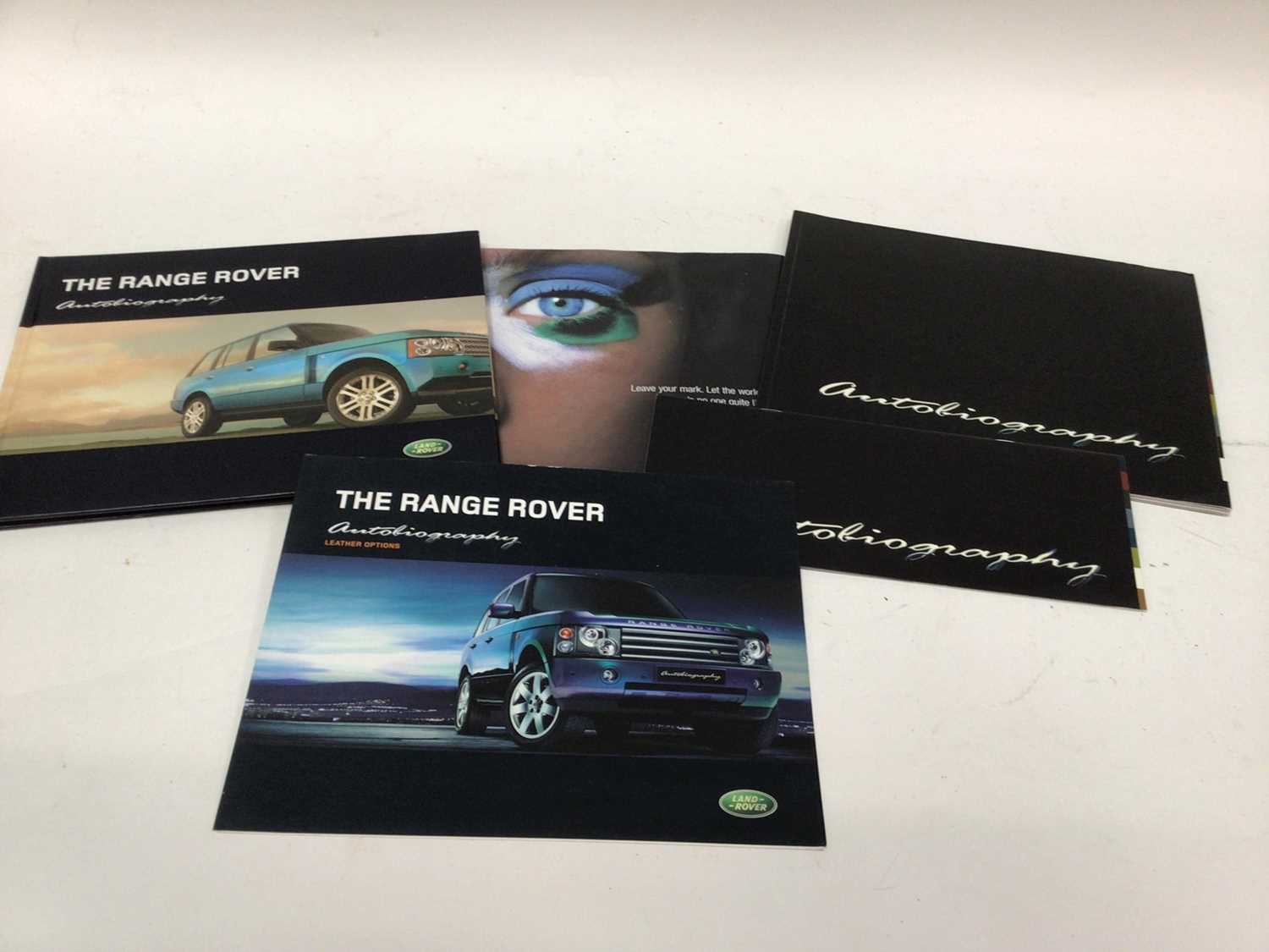 Collection of Range Rover L322 Autobiography sales brochures and ...