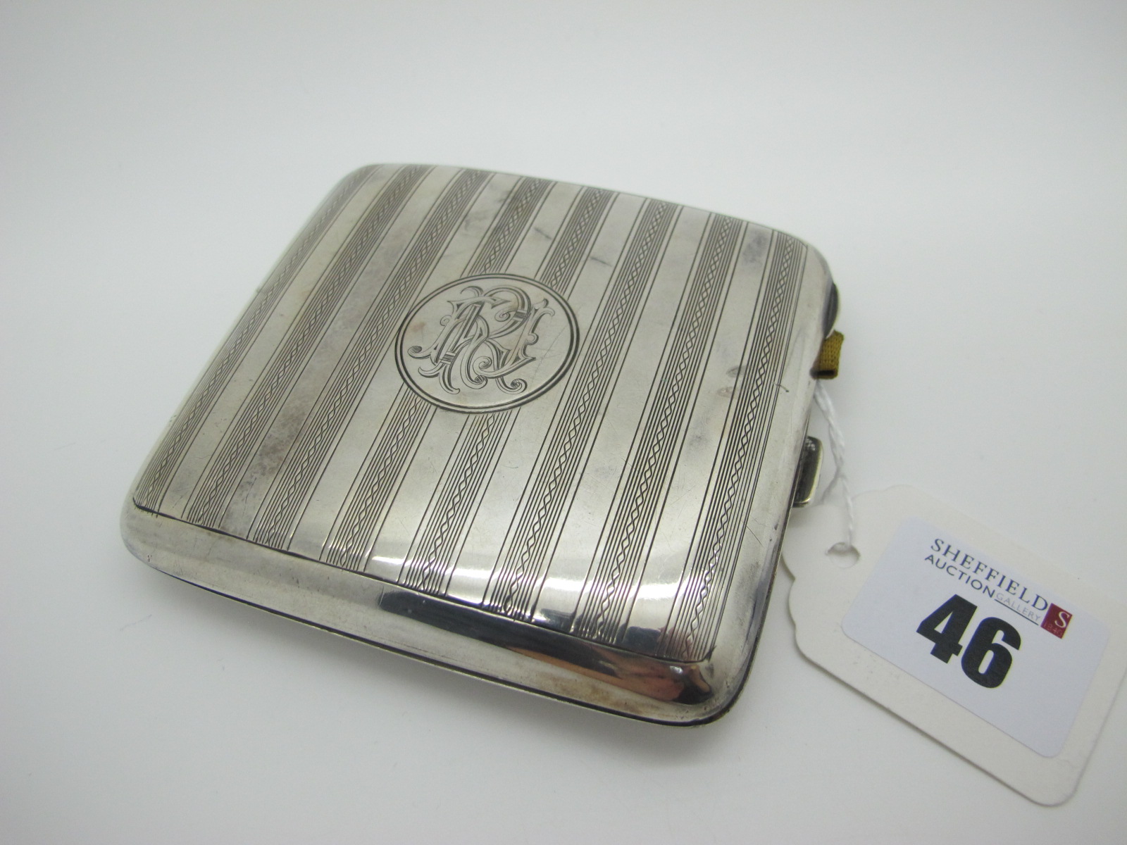 A Hallmarked Silver Cigarette Case, Mappin & Webb, Sheffield 1913 ...
