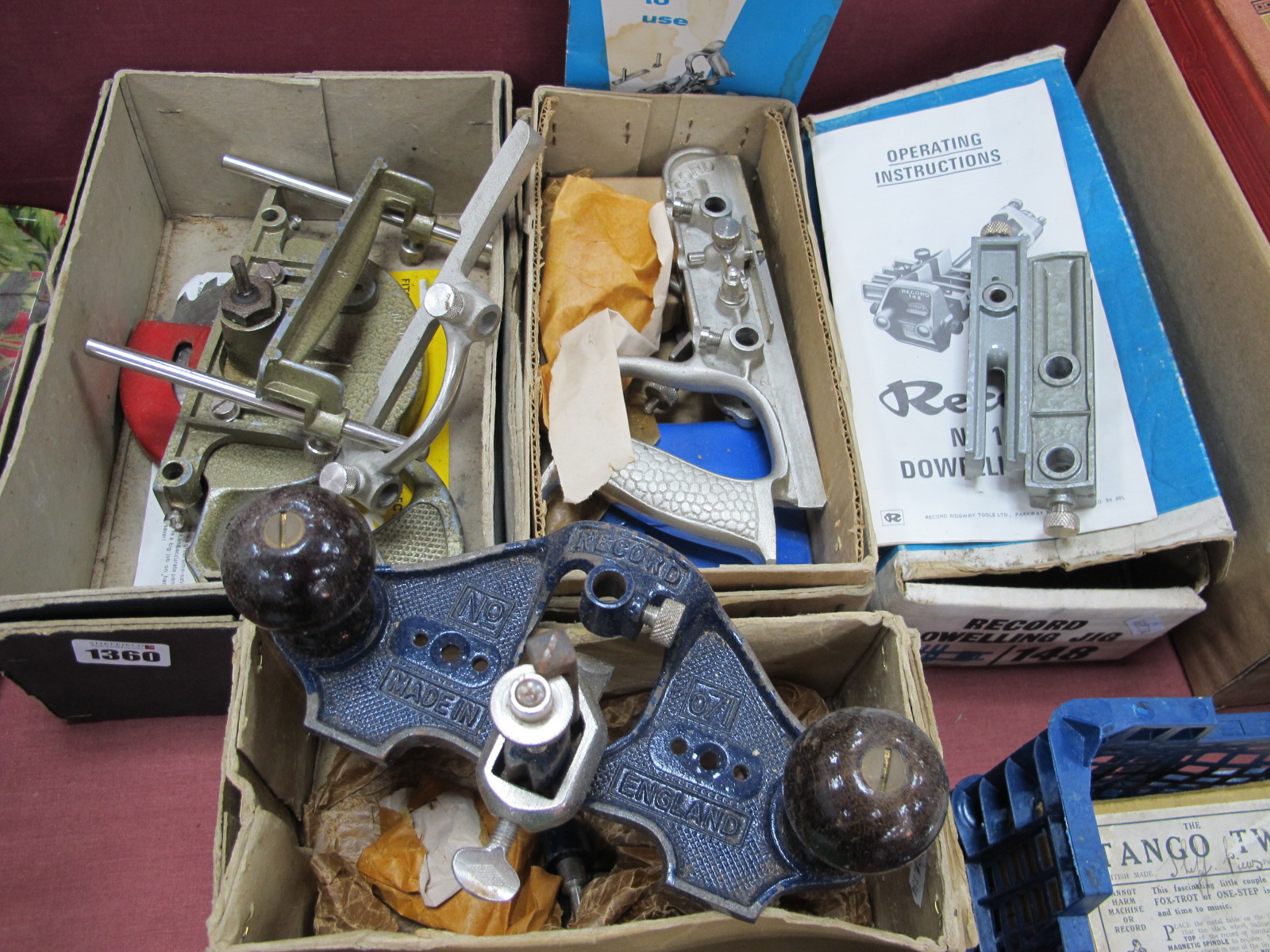Woodworkers Tools, Record 050 combination plane, Worden quick saw ...