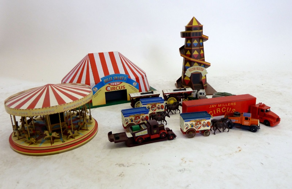 A Lledo toy Billy Smart's Circus including Big Top, Helter Skelter ...