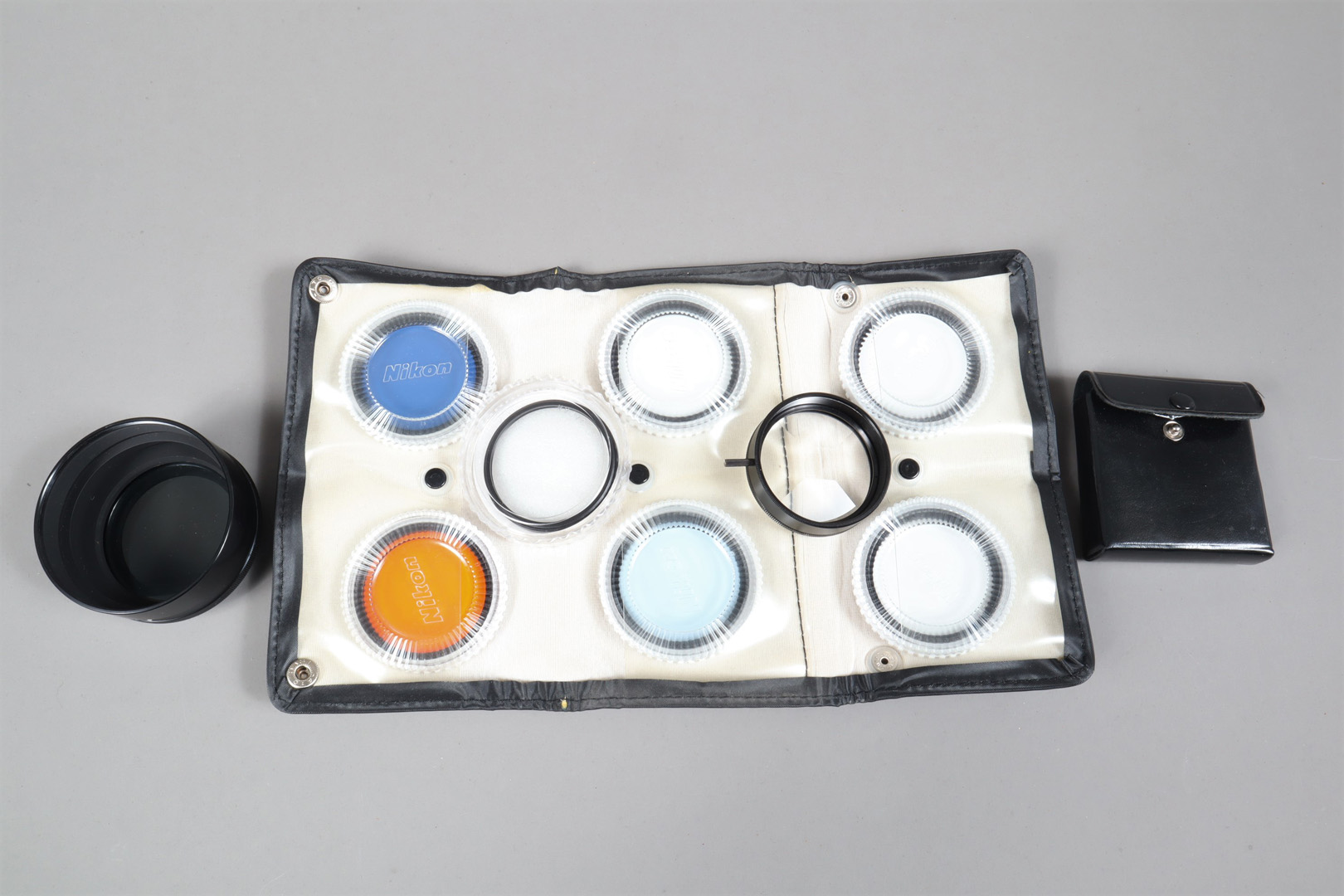A Nikon CA1 52mm Filter Set, six Nikon filters in individual cases ...