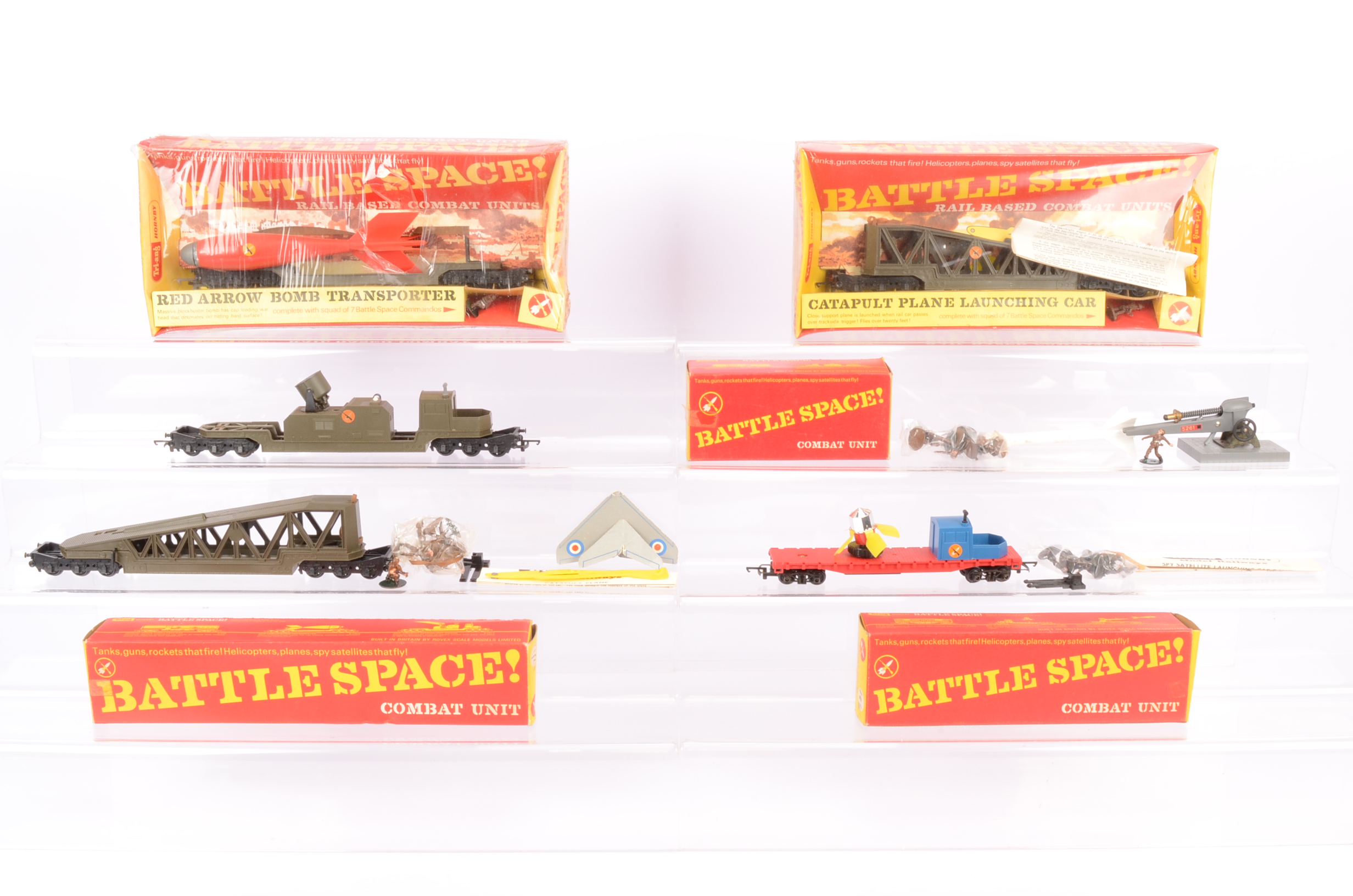 Tri-ang Hornby 00 Gauge Battlespace wagons, R566K Spy Satellite ...