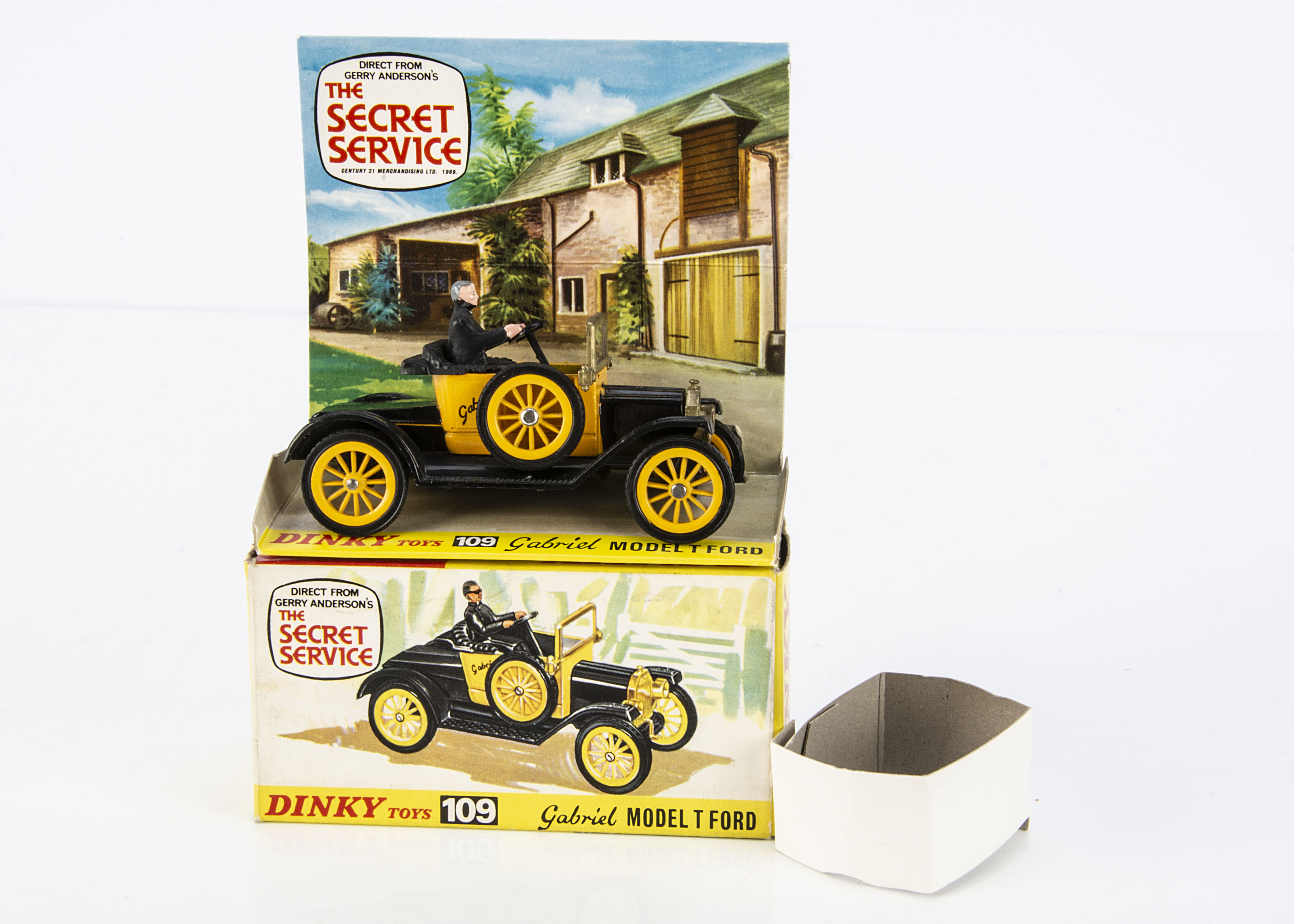 A Dinky Toys 109 Gabriel Model T Ford, from Gerry Anderson's The Secret ...