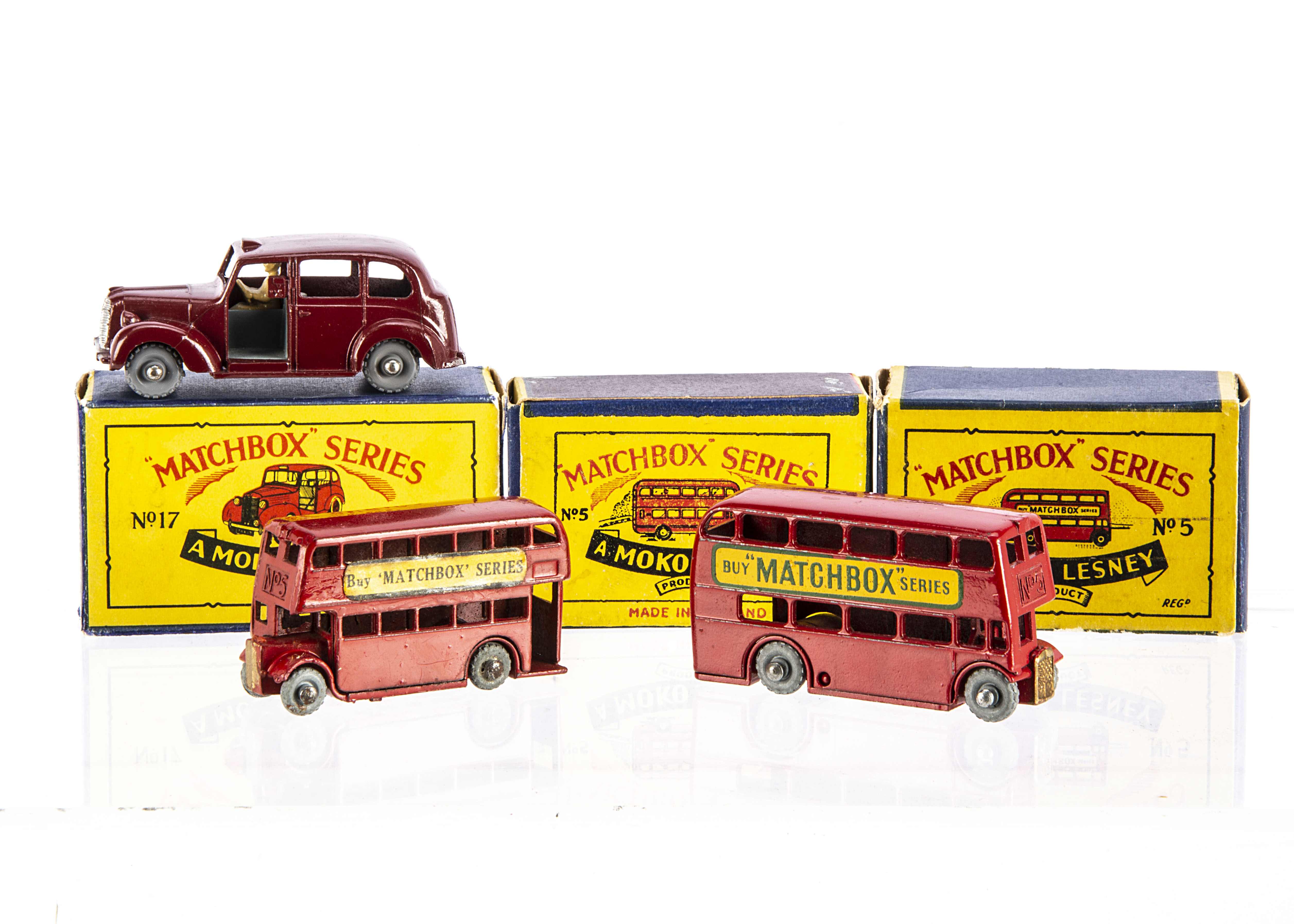 Matchbox Lesney 1-75 Series Public Transport Vehicles, 17c Austin FX3 ...