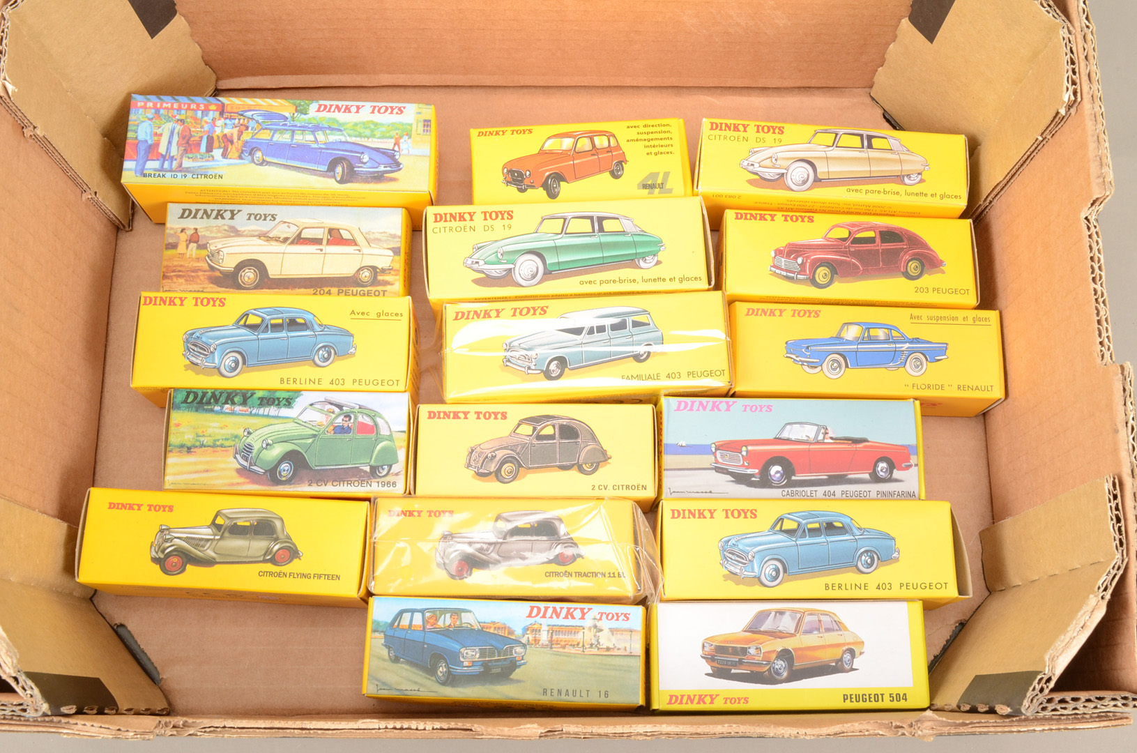 Atlas Editions Dinky European Cars, a boxed collection of vintage ...