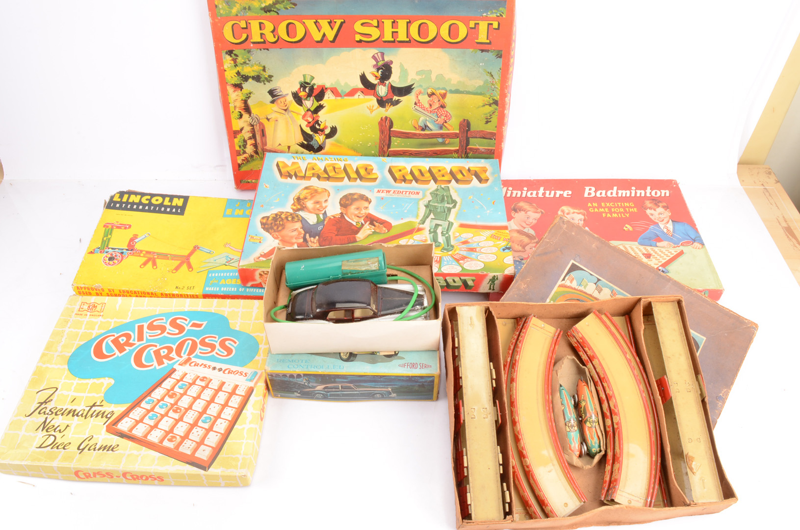 Tipp and Co tinplate Motor Race game and various 1950s-60s Games, Tipp ...