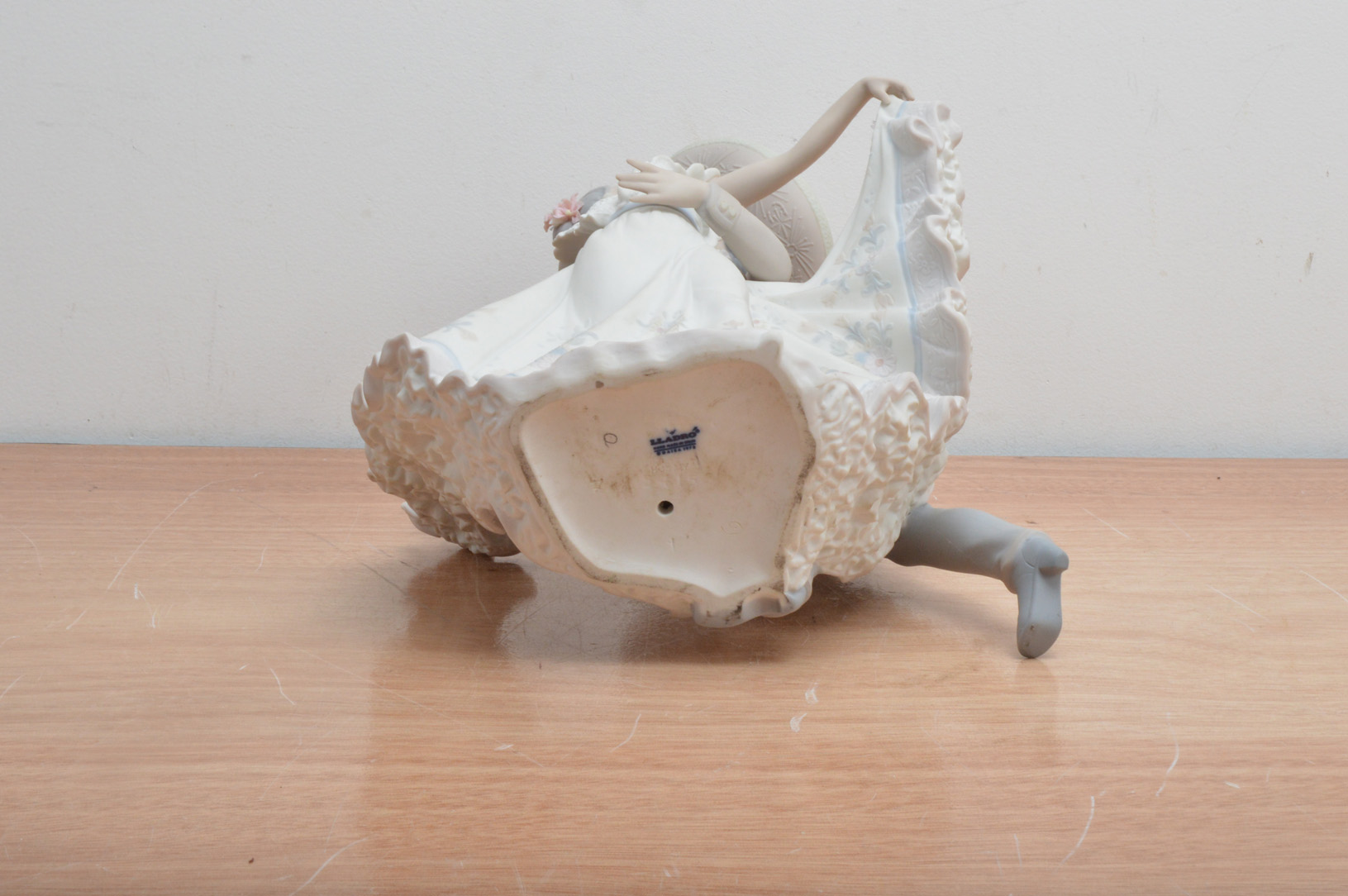 A Lladro ceramic bisque figural group, of 'Mexican Dancers' impressed ...