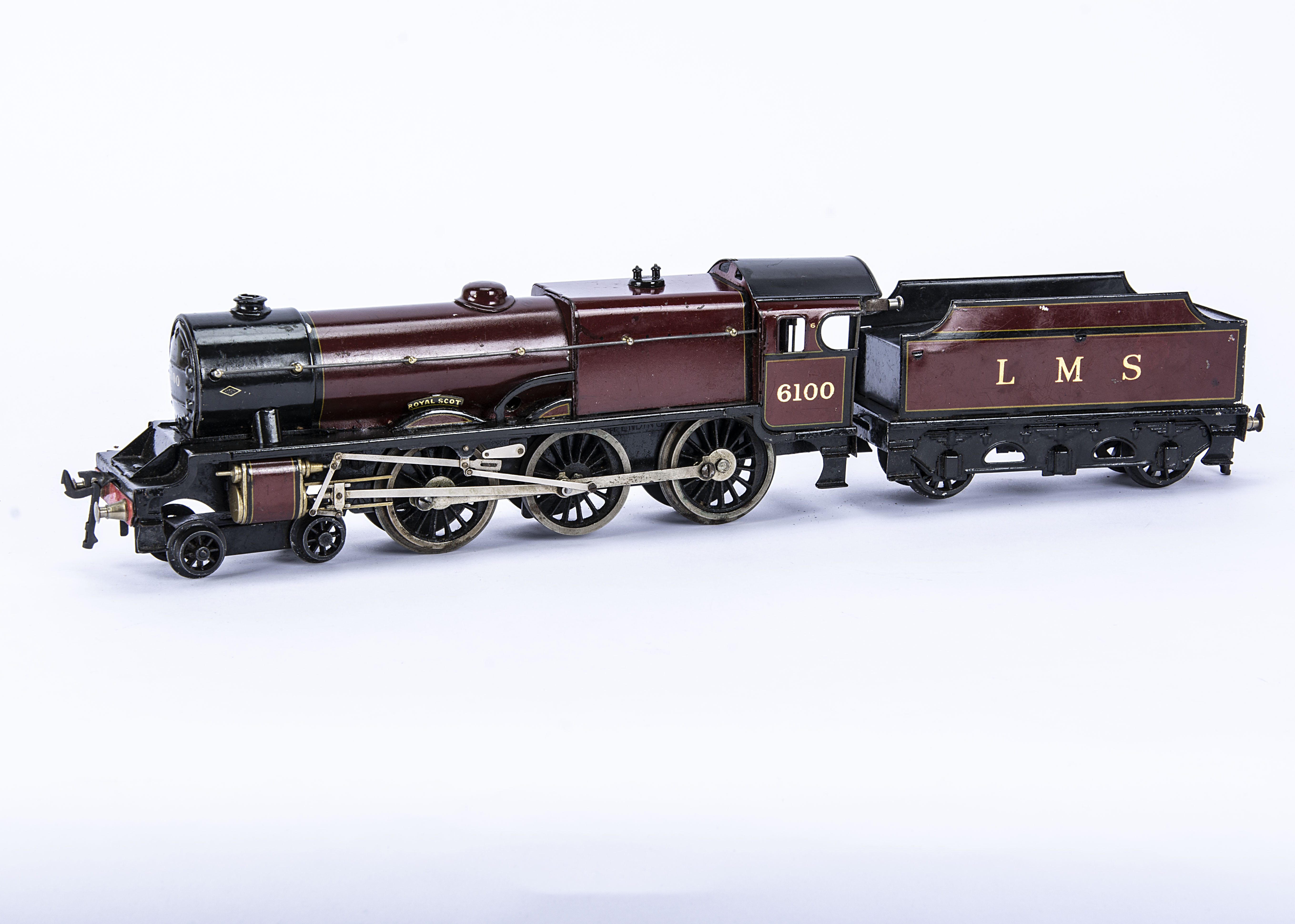 A Bassett-Lowke 0 Gauge clockwork 'Royal Scot' 4-6-0 Locomotive and ...
