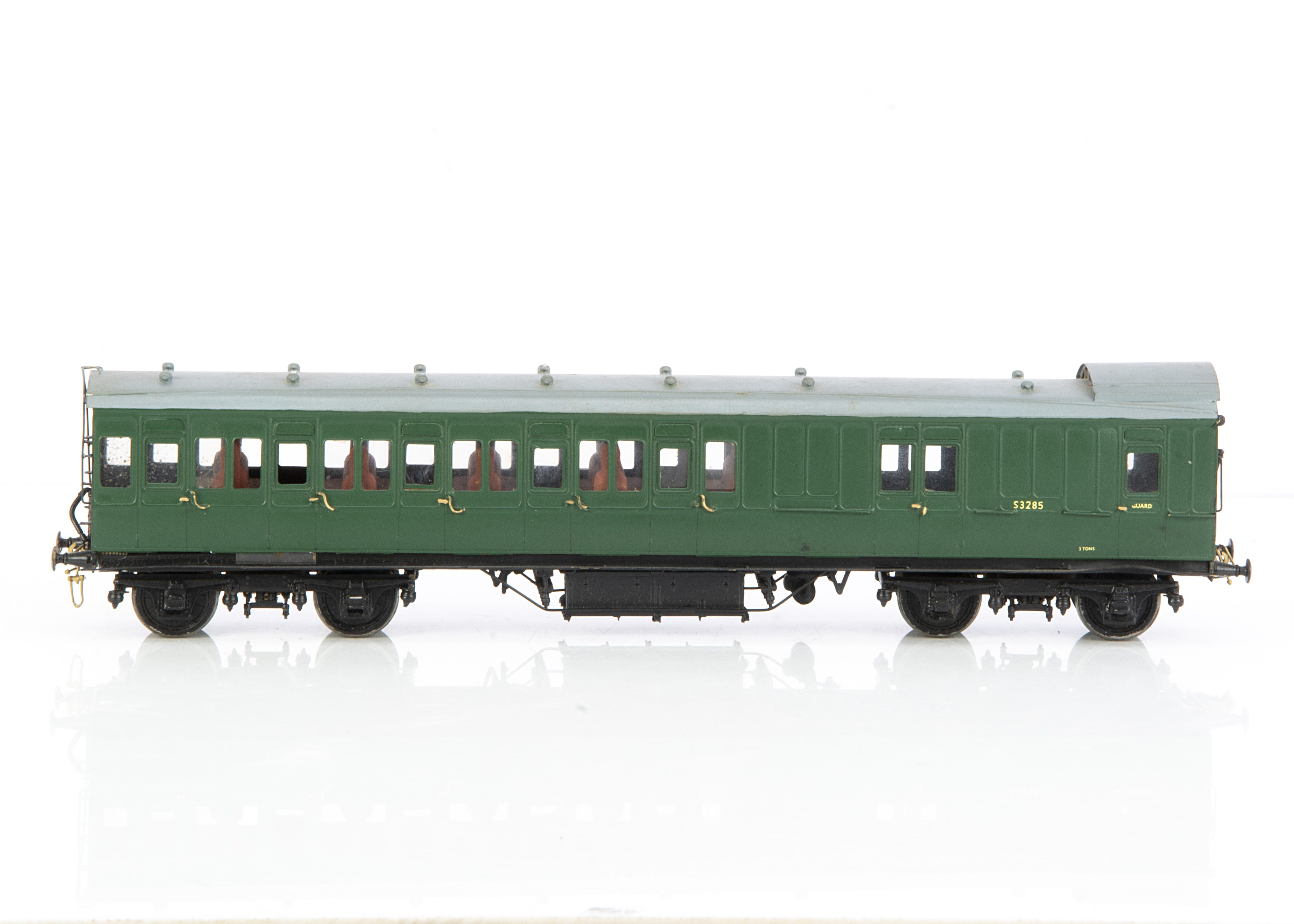 A Finescale Kitbuilt 0 Gauge Ex-SECR 'birdcage' Brake/3rd class Coach ...