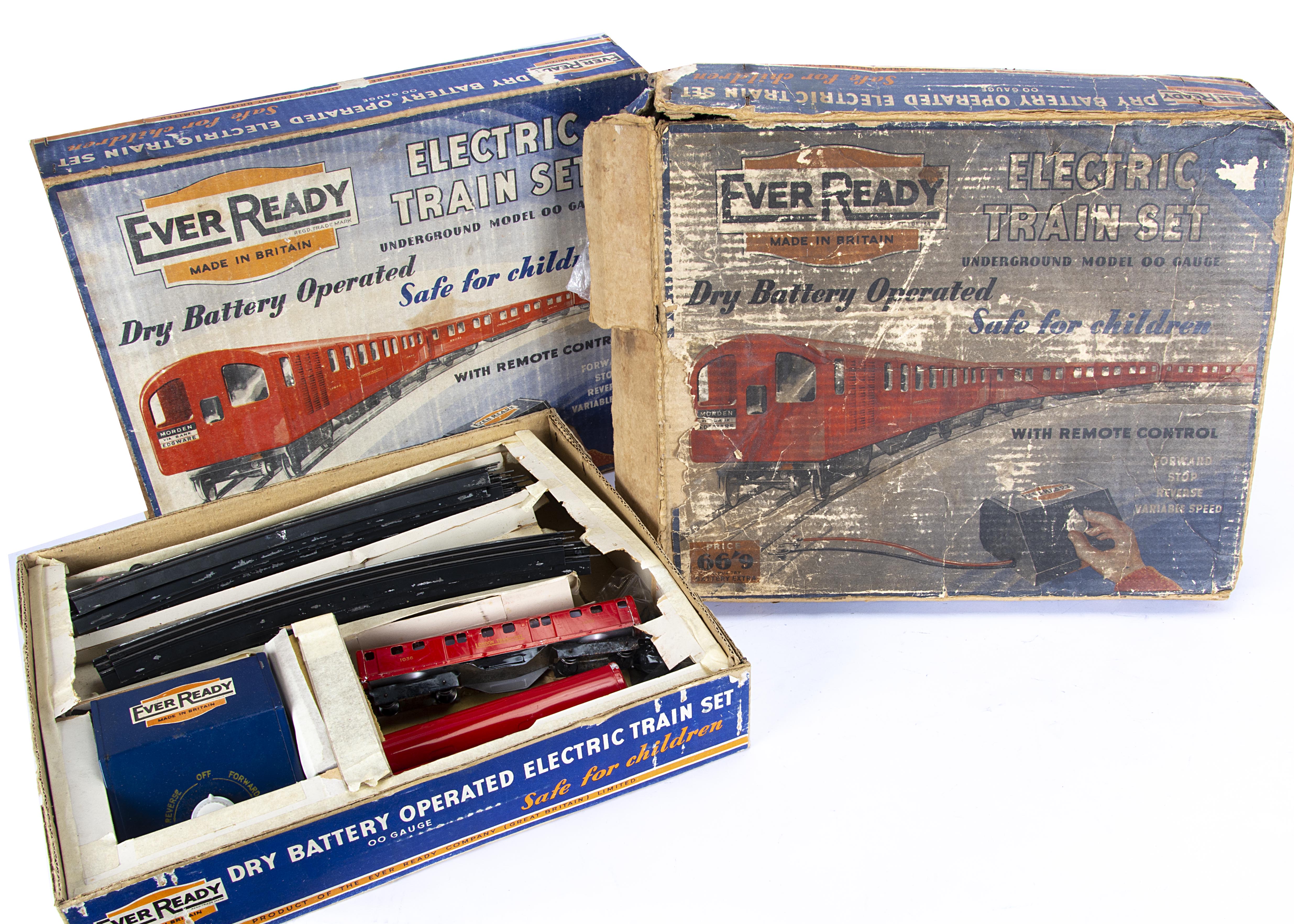 Two Ever Ready remotored 00 Gauge London Underground Train Sets and ...