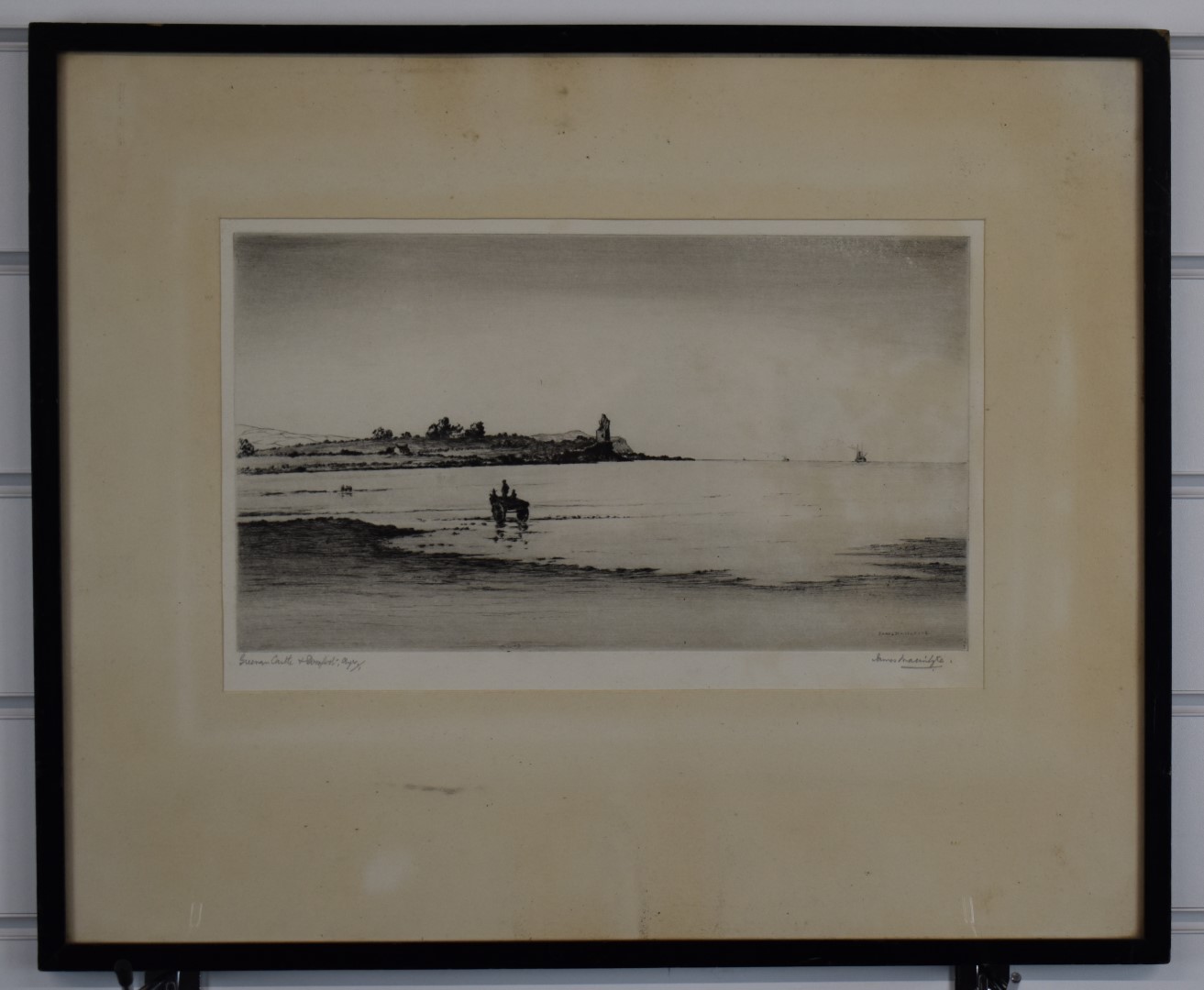 James Macintyre (1880-1950) pair of Ayrshire, Scotland, signed etchings ...