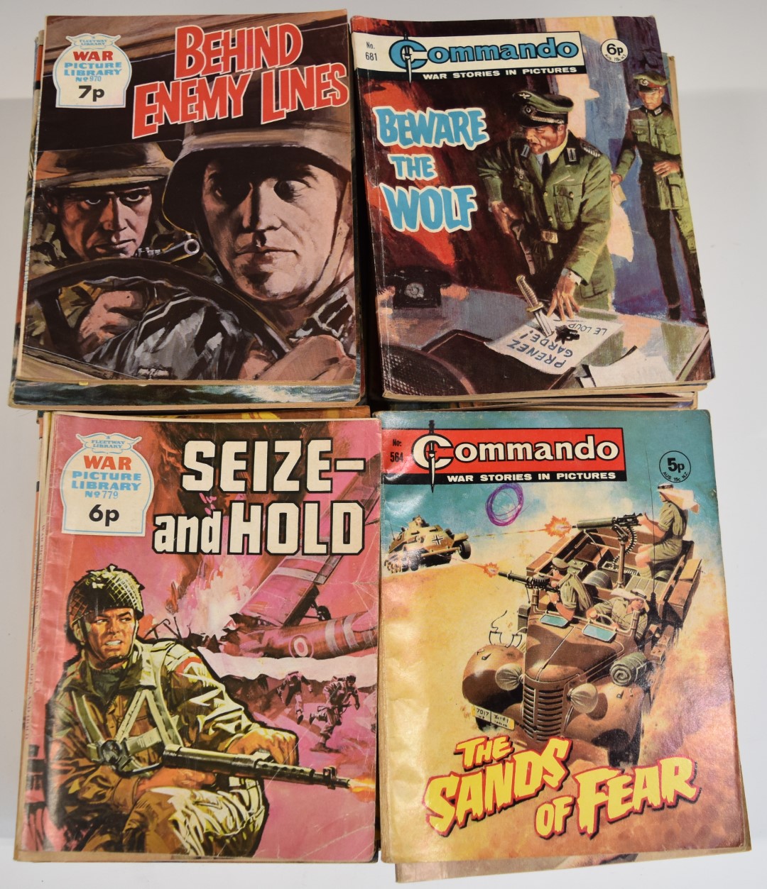Over One Hundred Commando, War Picture Library and similar pocket comic ...
