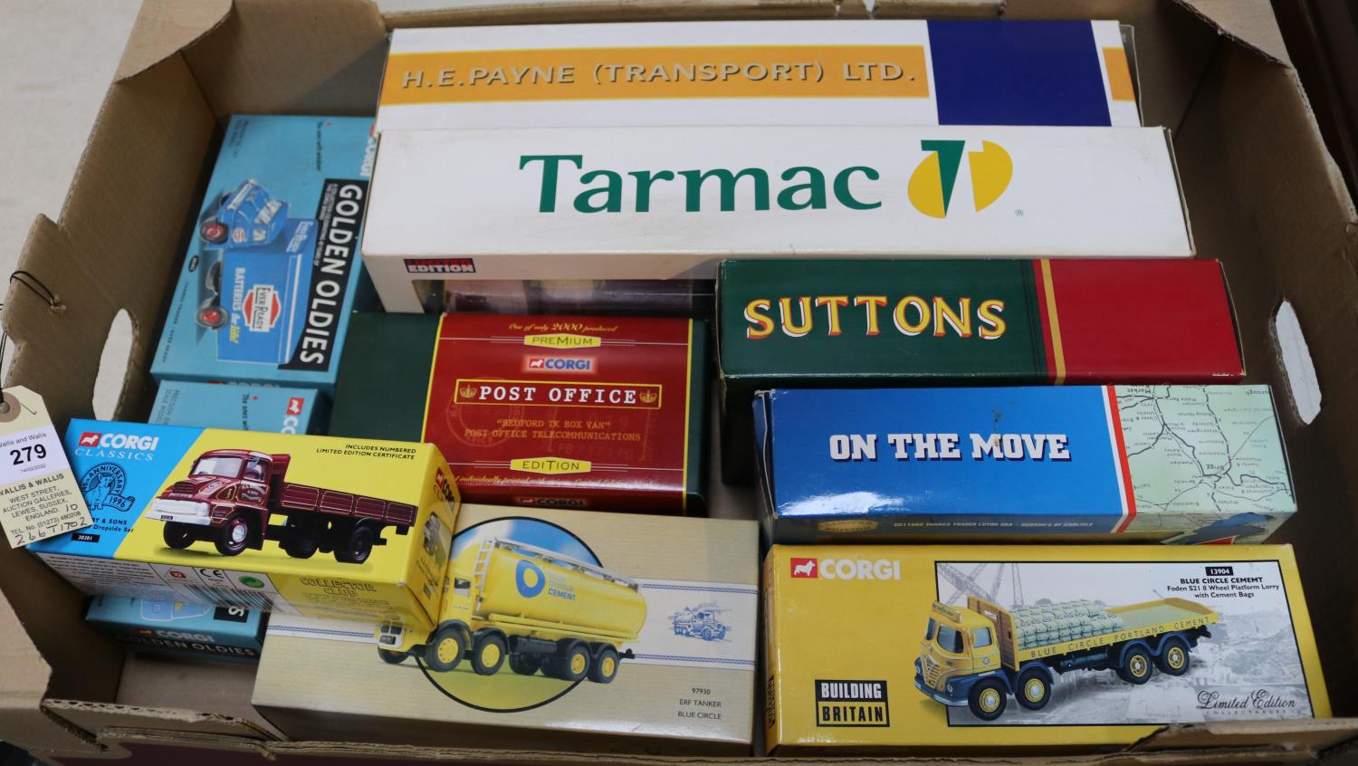 10 Corgi. Scania 2 axle Tractor Unit With Refrigerated Box Trailer 'H.E ...